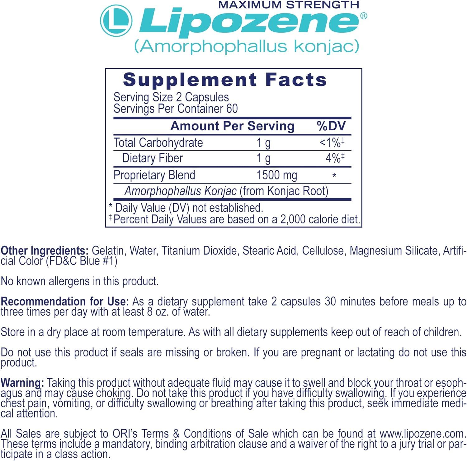 Lipozene Weight Loss Combo - Mega Bottle 120ct + MetaboUP Thermogenic ...