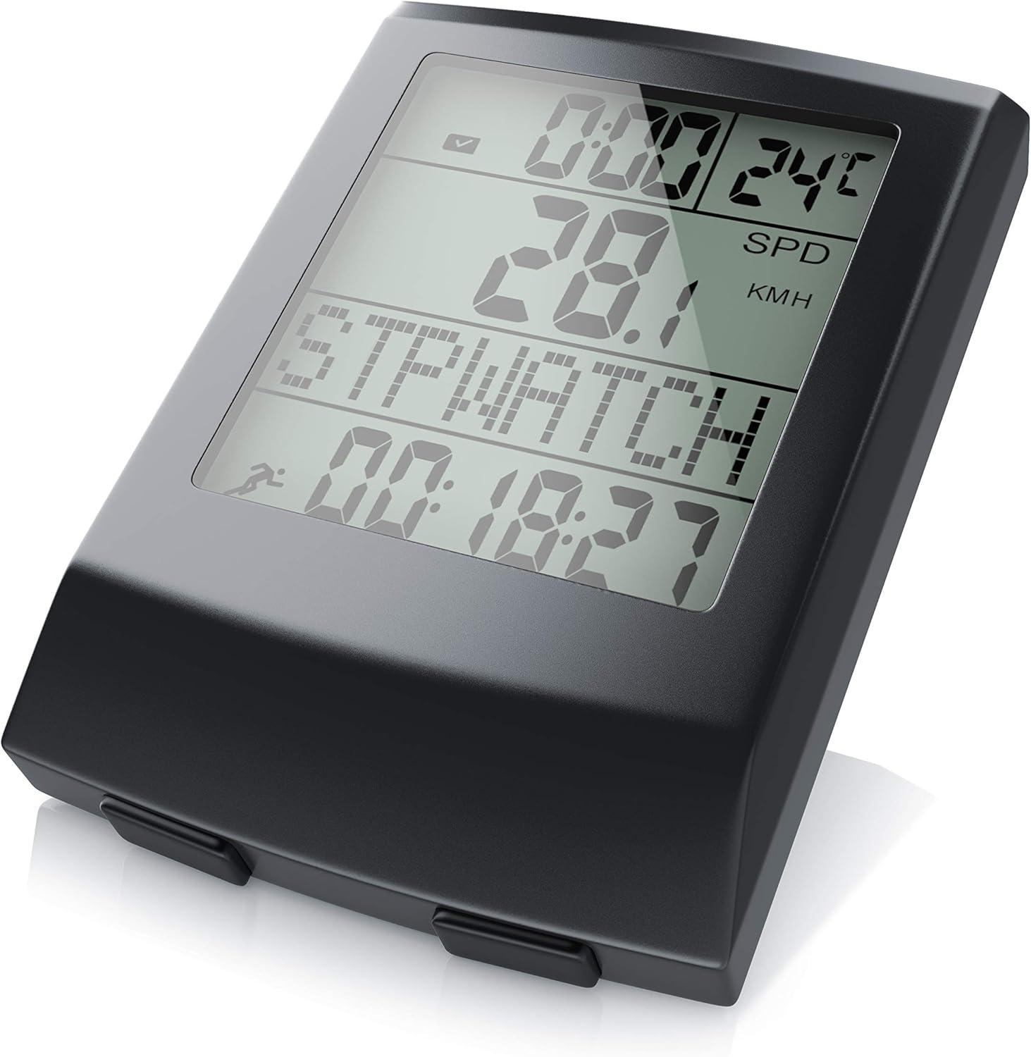 Wireless Bike Computer | 13 Function Speedometer with Temperature ...