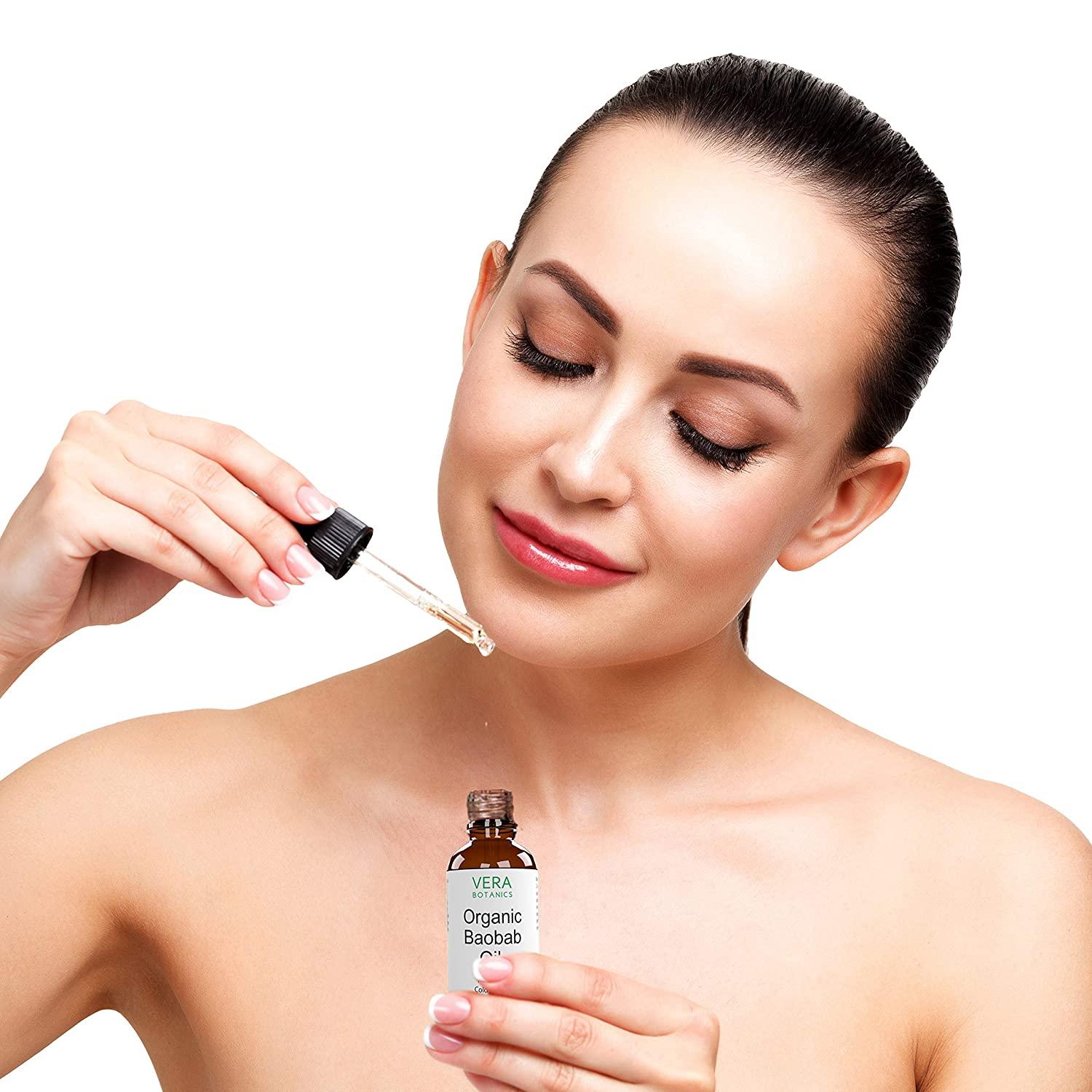 Vera Botanics Organic Baobab Oil 100% Pure & Natural | Cold-Pressed for ...