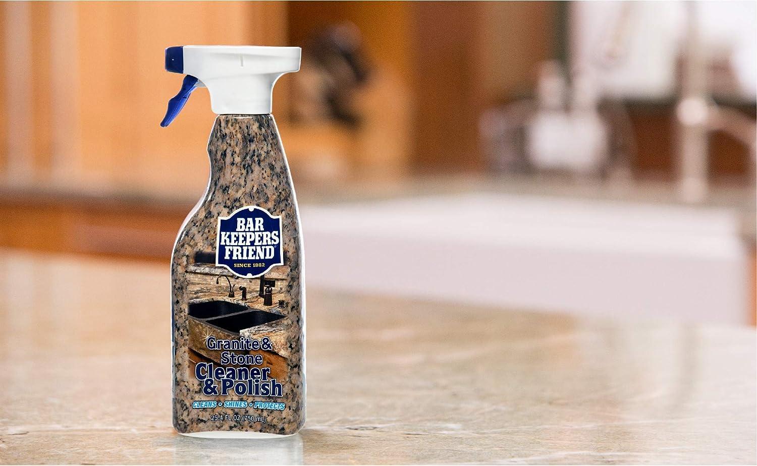 Bar Keepers Friend Granite & Stone Cleaner & Polish (25.4 oz) - Natural ...