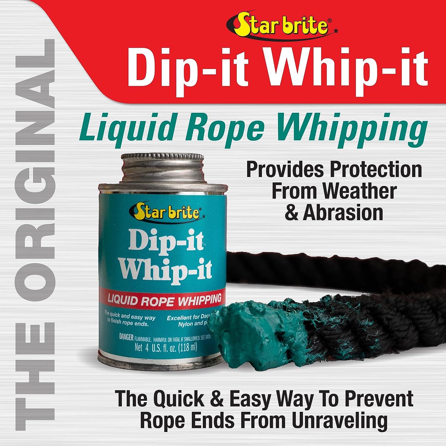 STAR BRITE Dip-It Whip-It Liquid Rope Whipping Clear 4 Oz - Premium ...