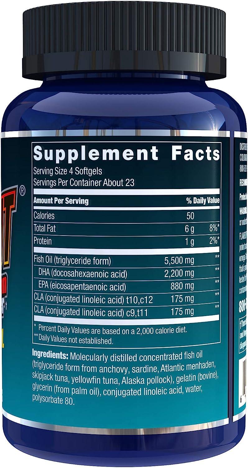 Biotest Flameout Inflammation Scavenger - 5500mg Omega-3 Fish Oil ...
