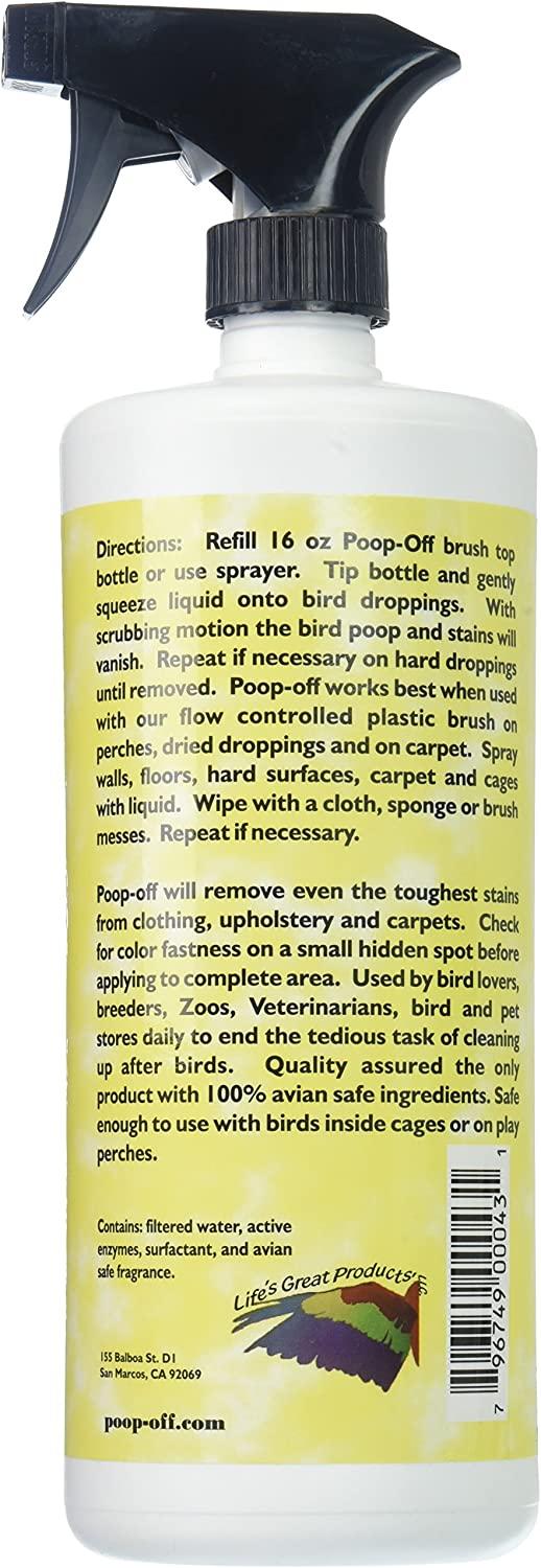 Poop-Off Bird Poop Remover Sprayer 32 oz - Ultimate Solution for Clean ...