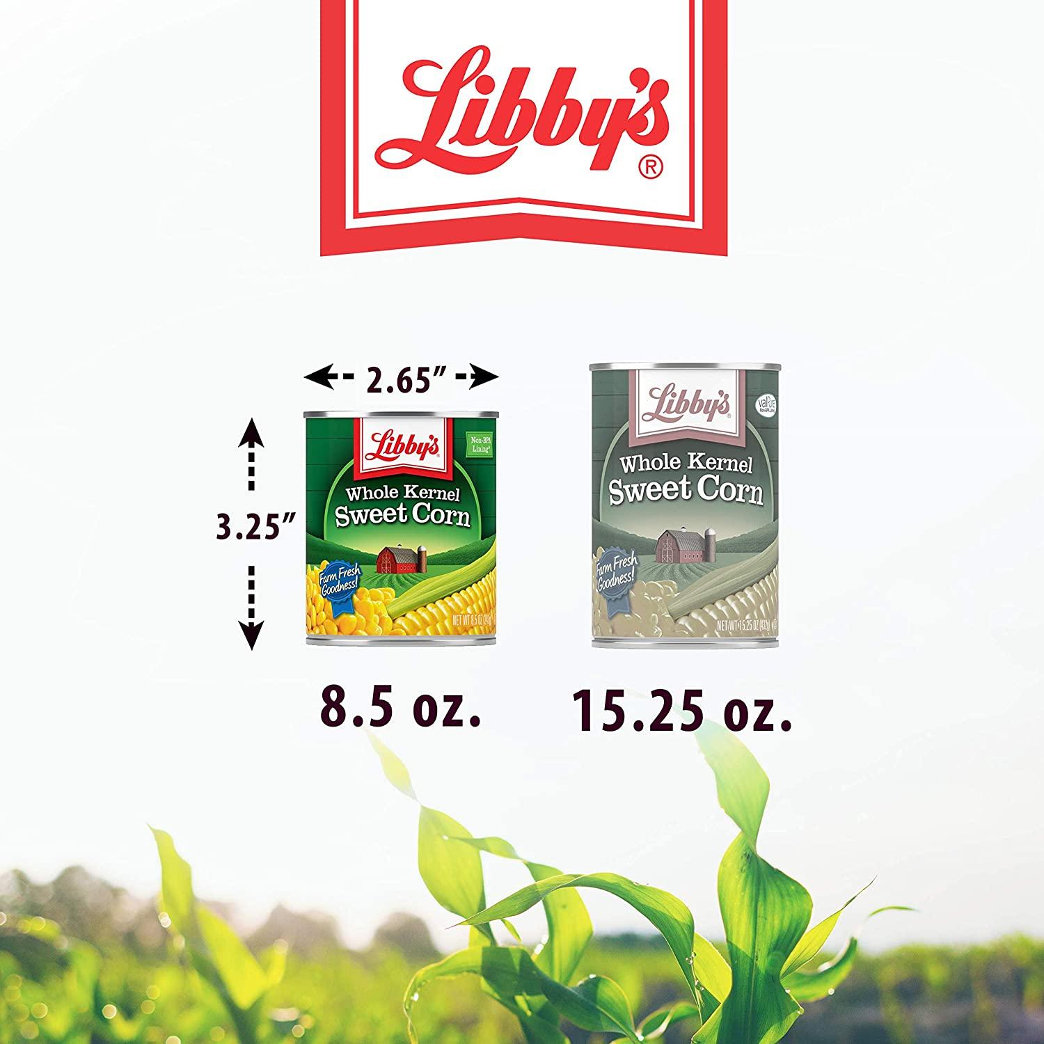 Libby's Whole Kernel Sweet Corn - 100% Sweet Naturally Flavored | Just ...