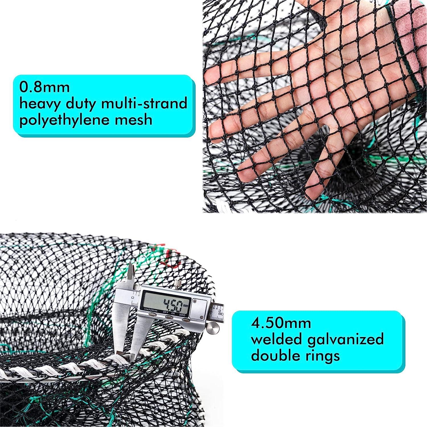 Anglerbasics Portable Crab Trap | Fish Trap for Minnow, Crawfish ...