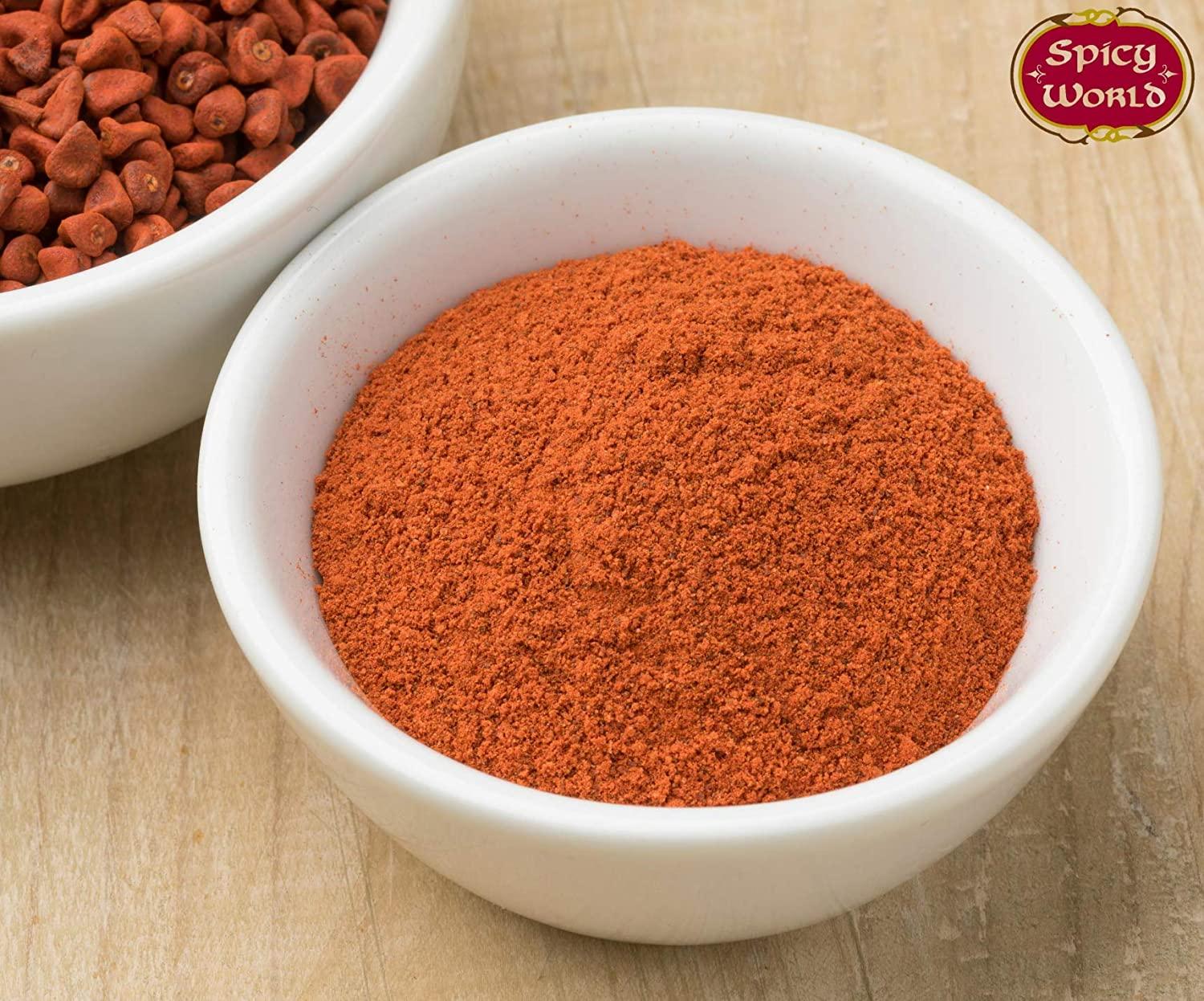 Spicy World Annatto Powder 7 Oz Bag - Ground Achiote Seed Powder 7 ...
