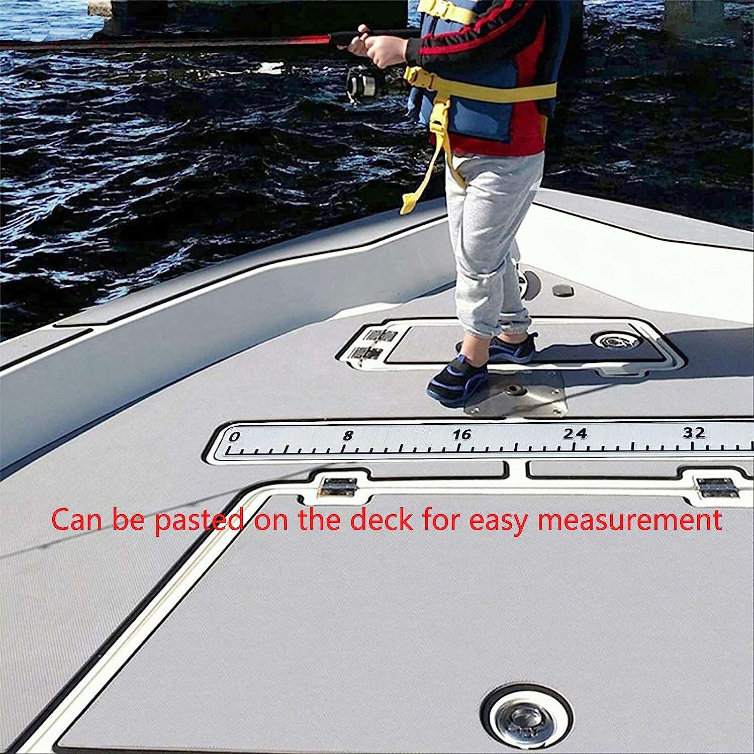 Hzkaicun 40 Fish Ruler Sticker with Adhesive Backing - Light Gray Foam ...