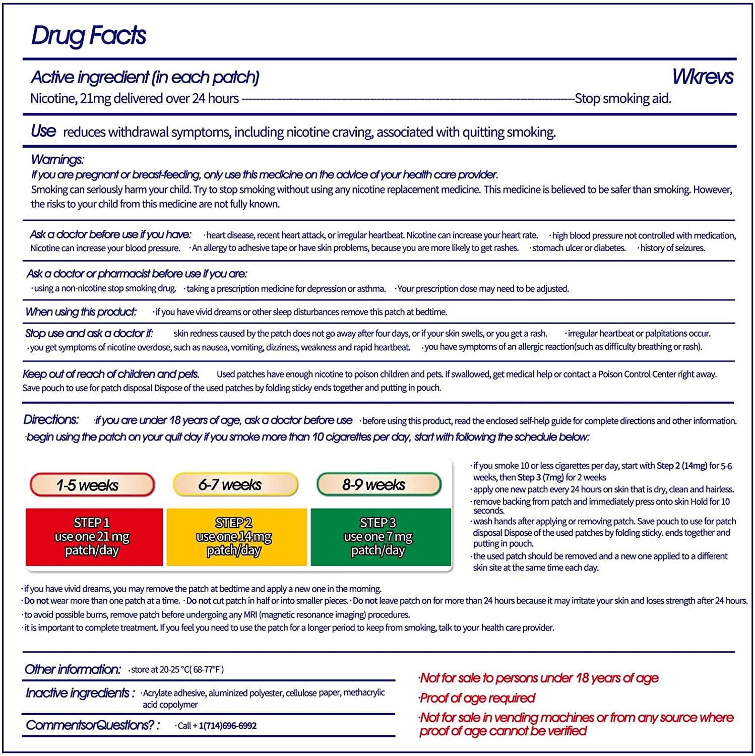 7mg Step 3 Nicotine Patch for Quitting Smoking | 24-Hour Nicotine ...