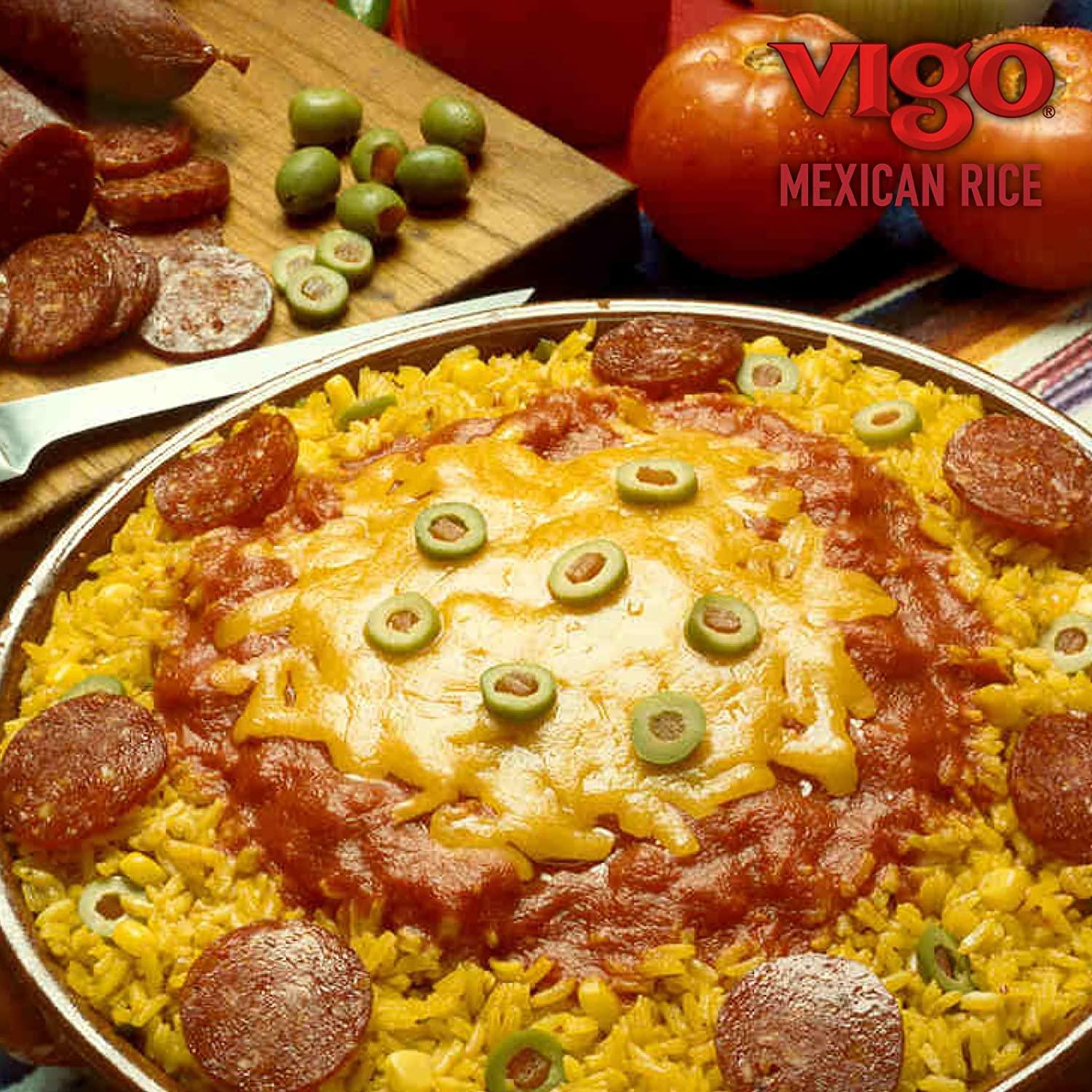 Vigo Authentic Mexican Rice with Corn, No Fat - 8oz (Pack of 12) | Buy ...