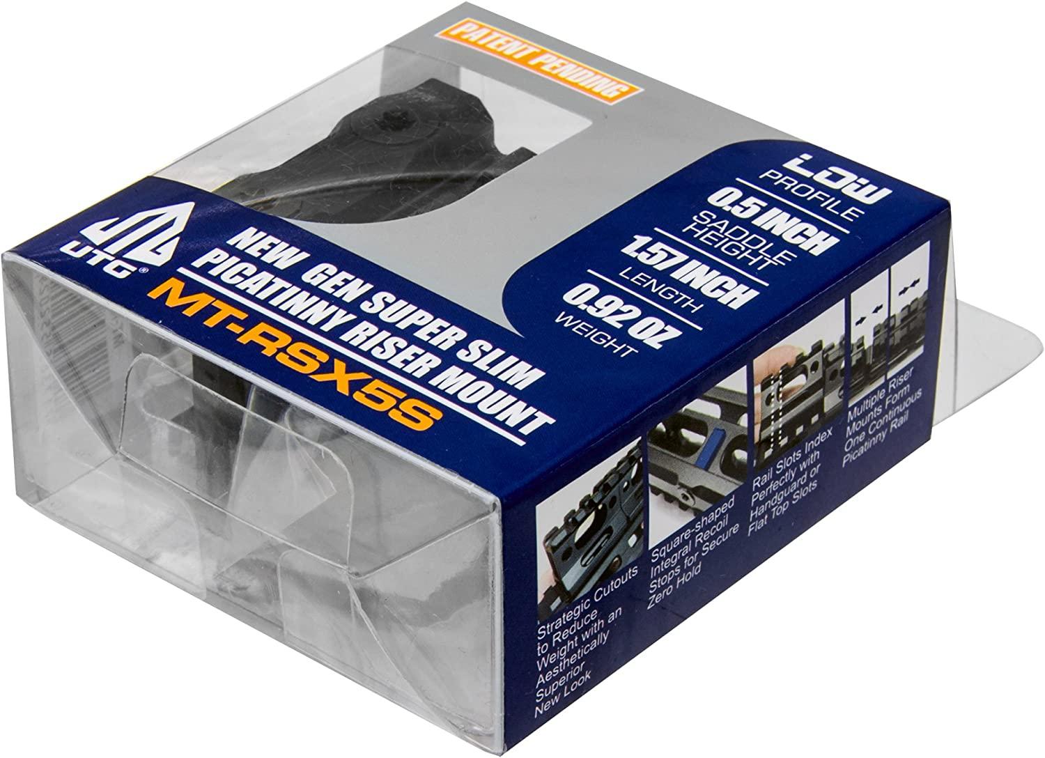 UTG Leapers MT-RSX5S Super Slim Picatinny Riser Mount - 12\" Height