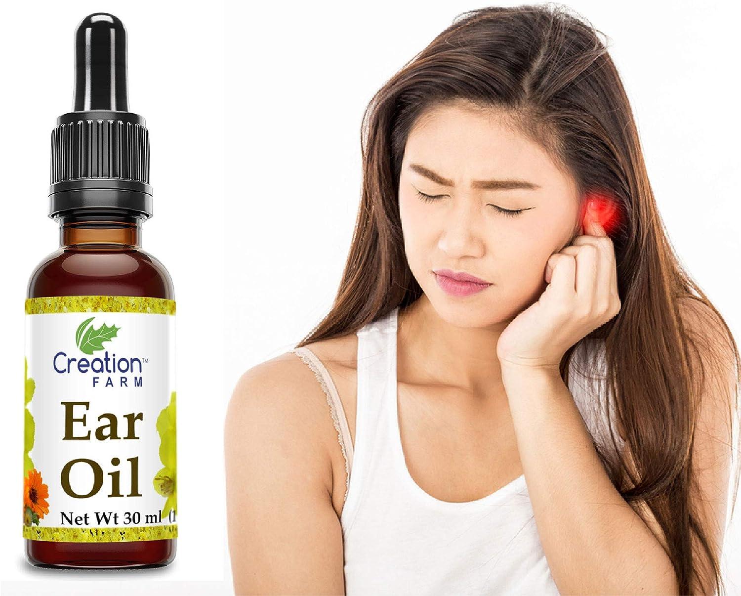 Creation Farm Ear Oil Drops - Natural Herbal Relief for Earwax Removal ...