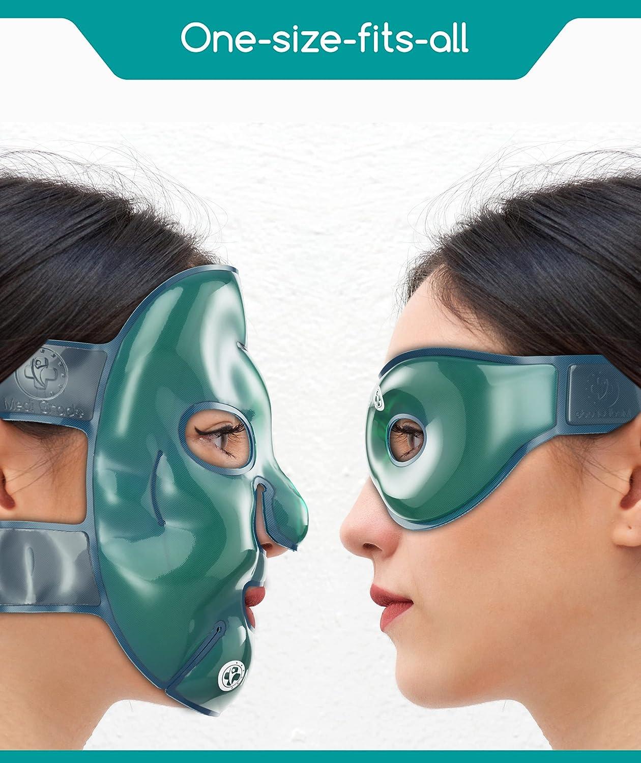 Medi Grade Cooling Face and Eye Mask Set with Safe Gel Technology ...