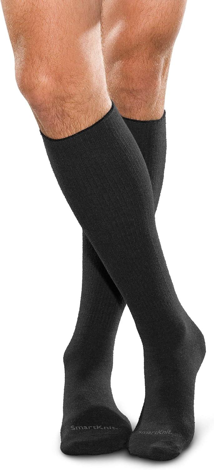 SmartKnit Seamless Over-The-Calf Socks 3-Pack for Diabetes Arthritis or ...