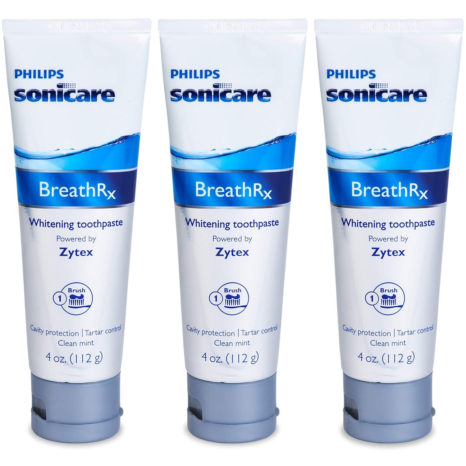 BreathRx Whitening Toothpaste 4-Oz Tubes - Family Size Pack of 3 | Buy ...