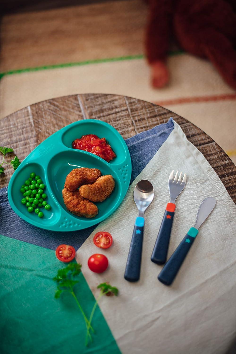 Tommee Tippee Big Kids Stainless Steel First Cutlery Set | 12m ...