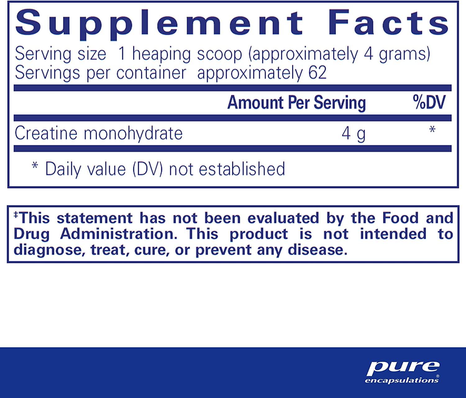 Pure Encapsulations Creatine Powder - 250g | Pure Muscle Support ...