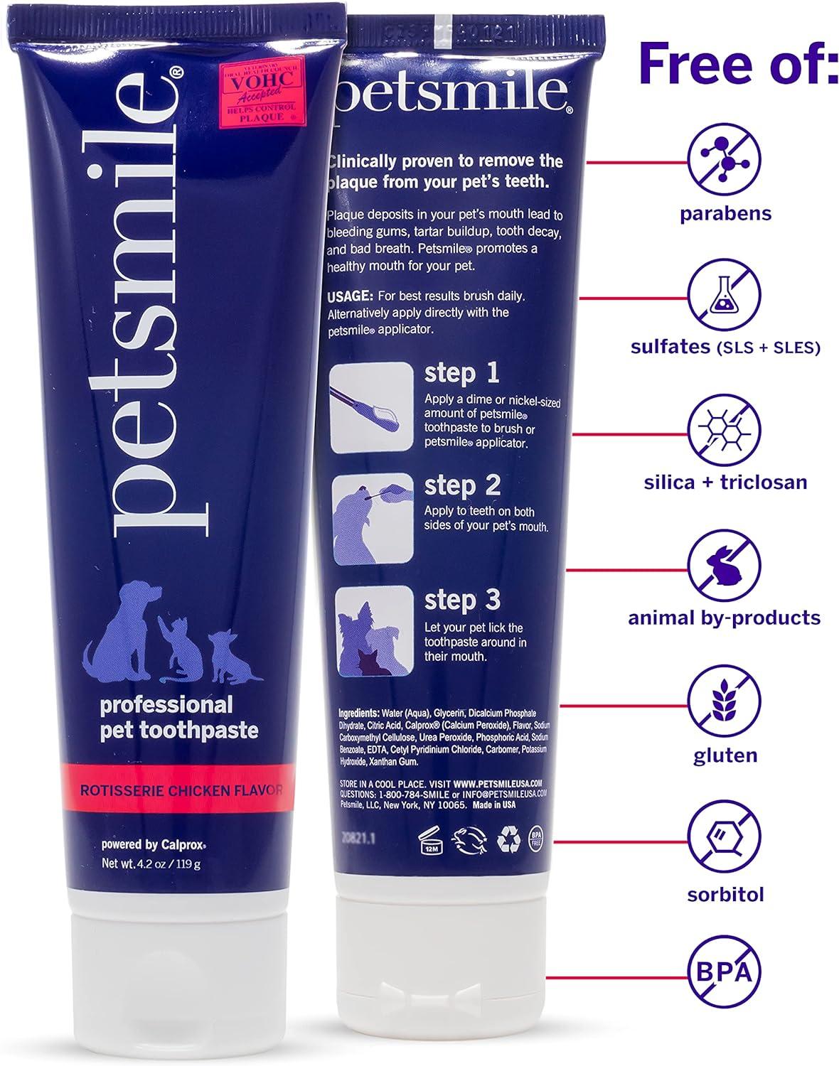 Petsmile Professional Dog Toothpaste | VOHC Approved Clinically Proven ...