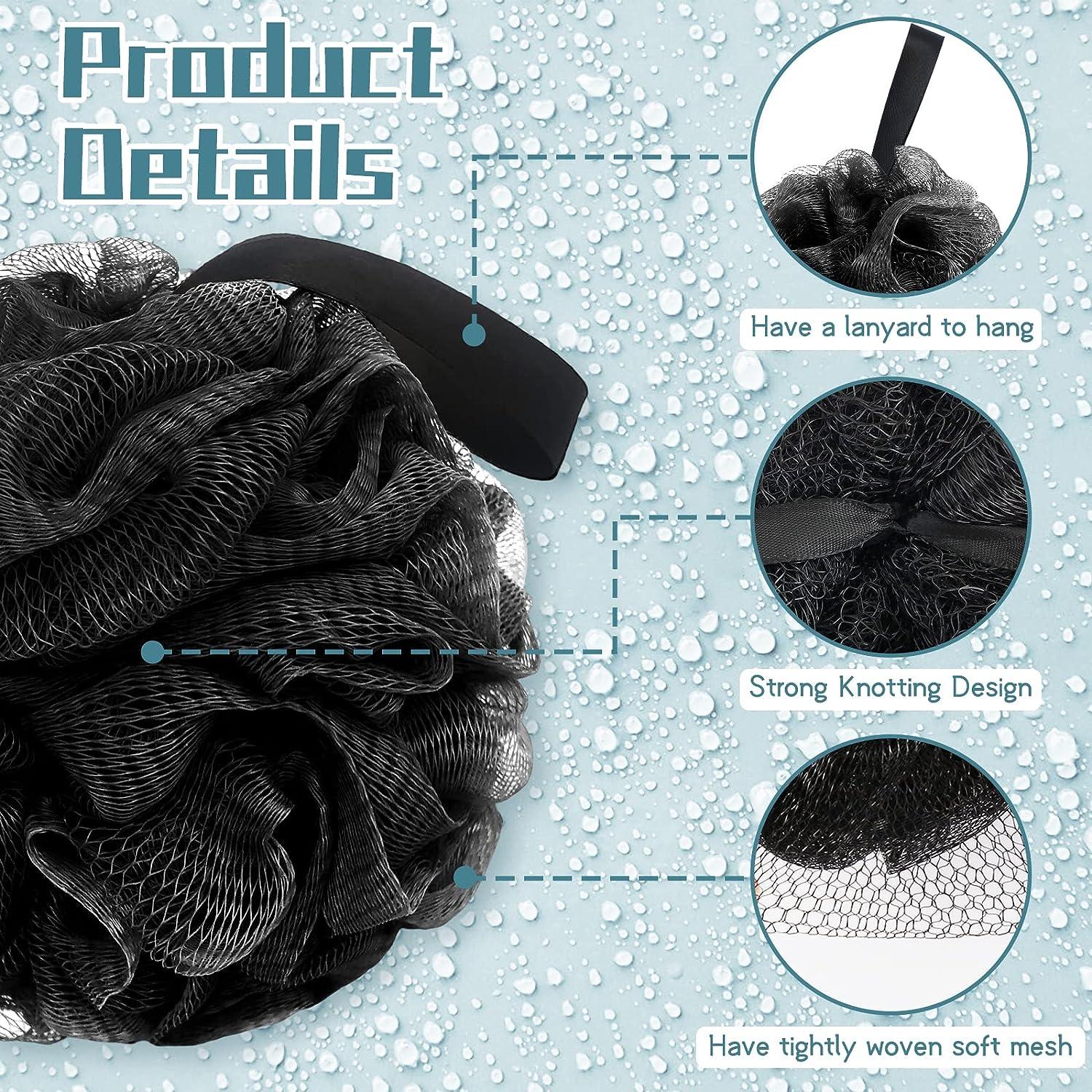 10 Pcs Bath Shower Loofah Sponge Set - Exfoliating Body Wash Scrubber ...