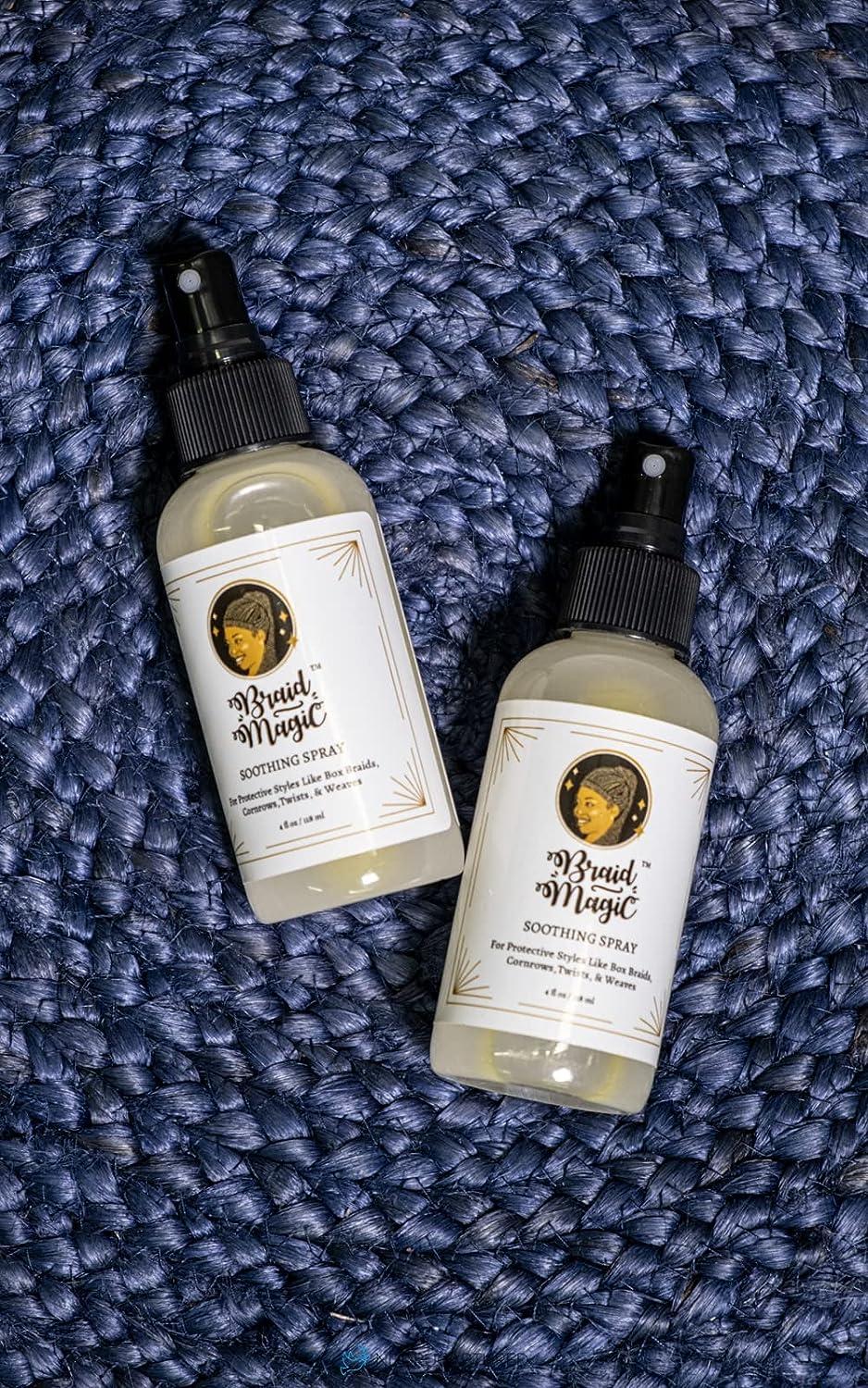 Braid Magic Soothing Spray (4oz) - Vegan Natural Relief for Itchy ...