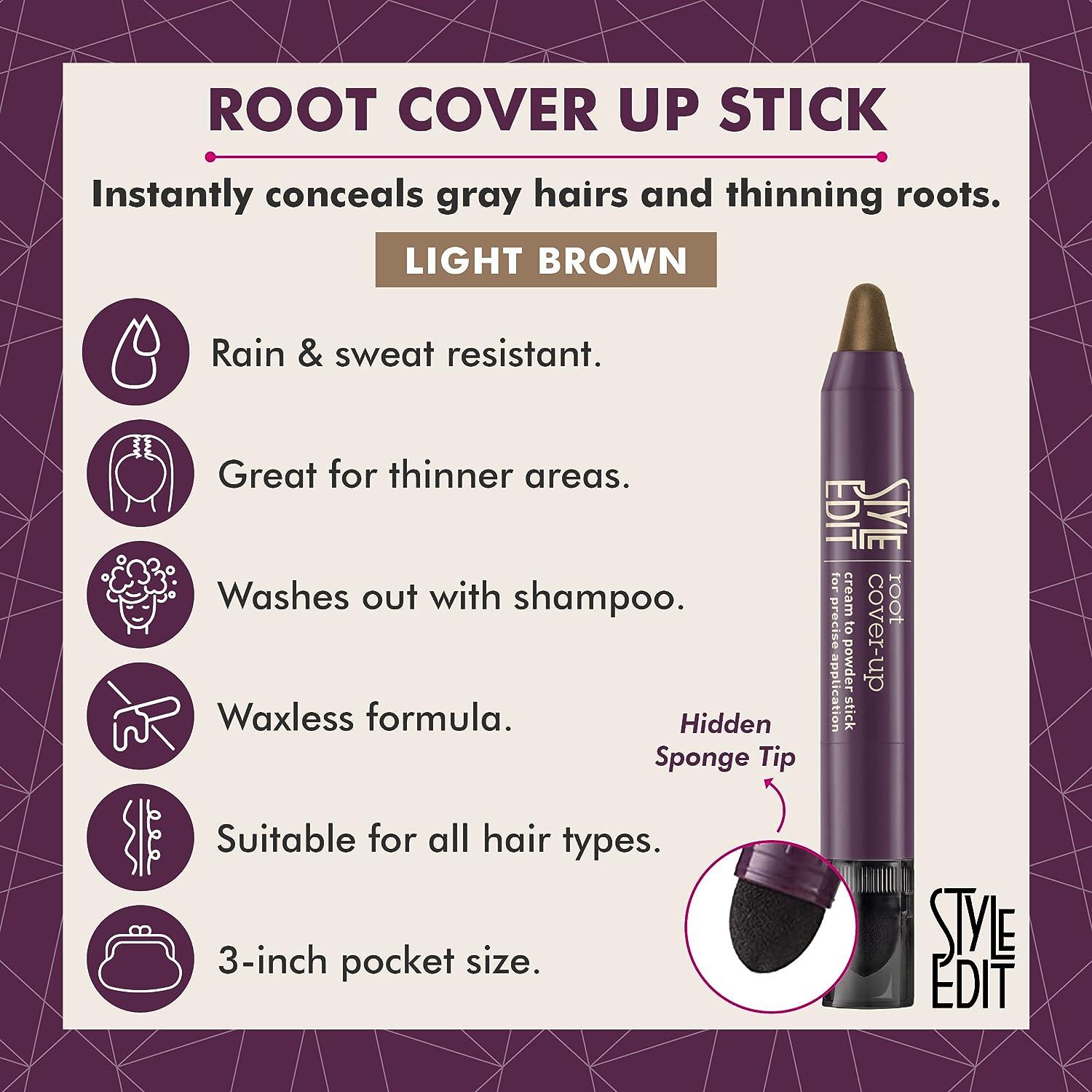 Style Edit Root Touch Up Stick for Light Brown Hair - Gray Coverage ...