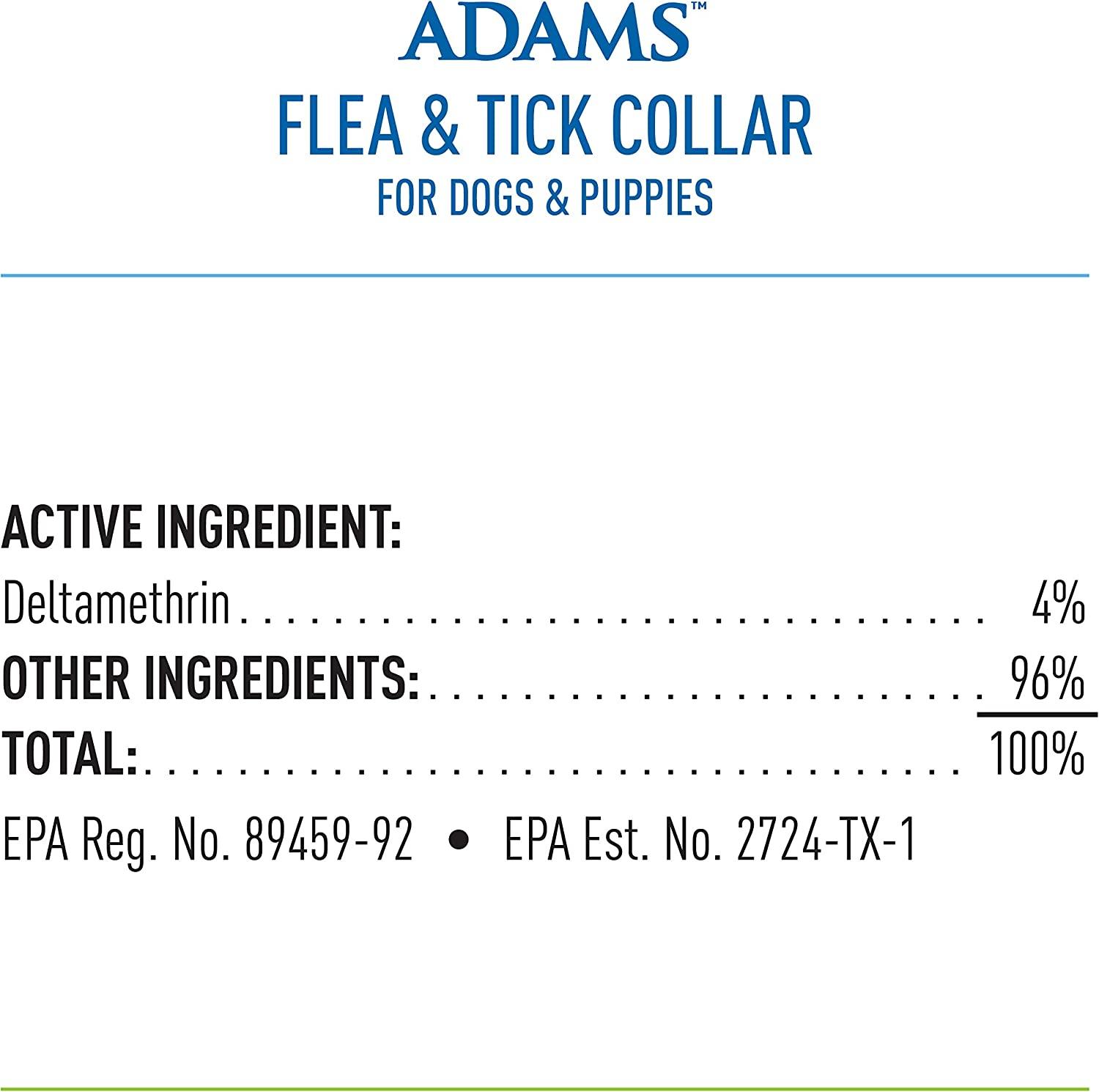 Adams Flea & Tick Collar for Dogs & Puppies | 2 Pack | 12 Months ...