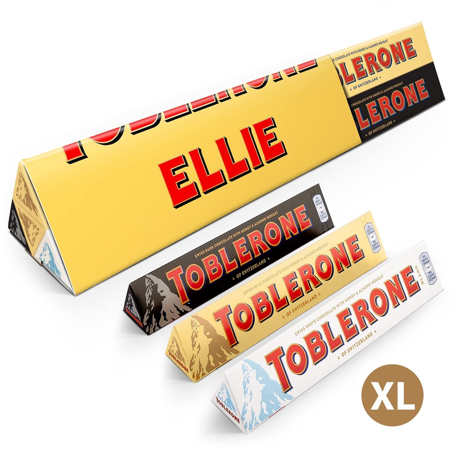Personalized XL Toblerone Chocolate Gift - Custom Name & Message | 800g ...