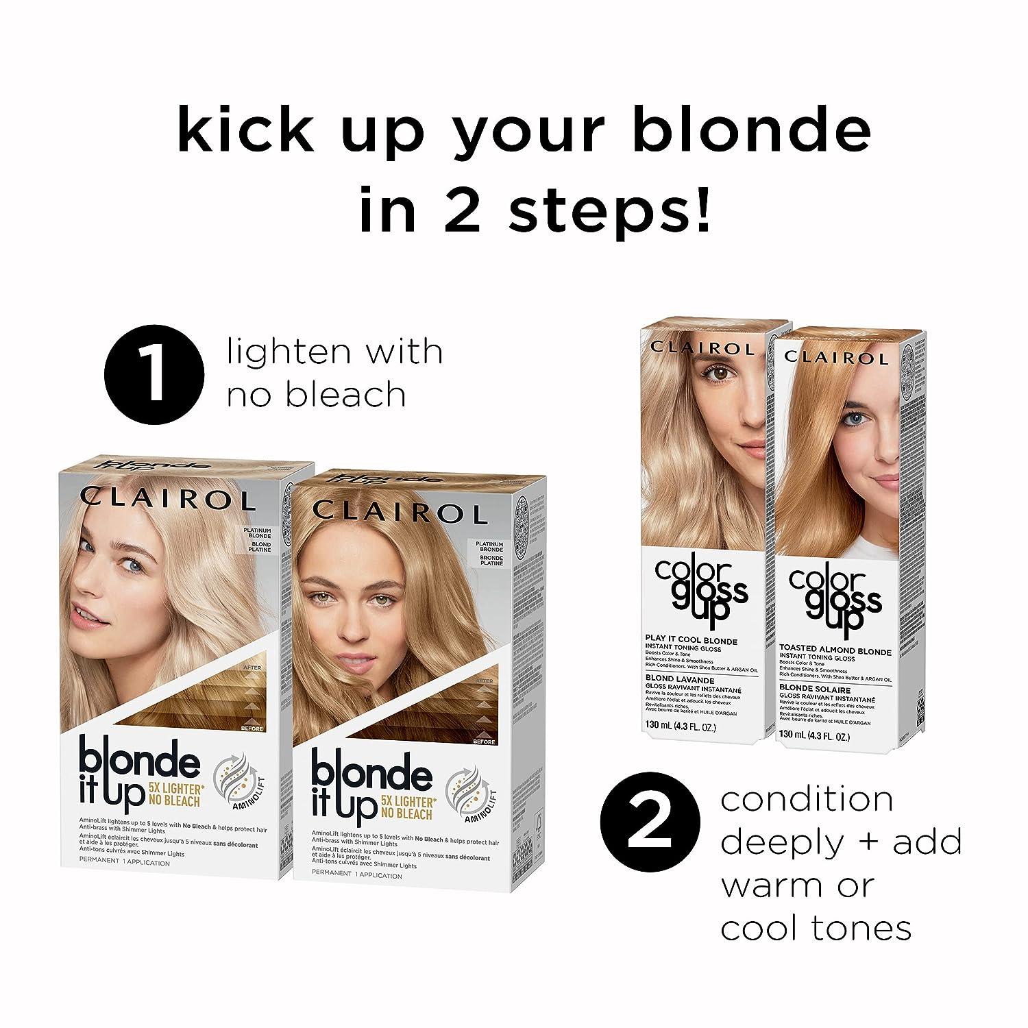 Clairol Platinum Blonde Hair Dye - 1 Pack | Permanent Hair Color | Buy ...