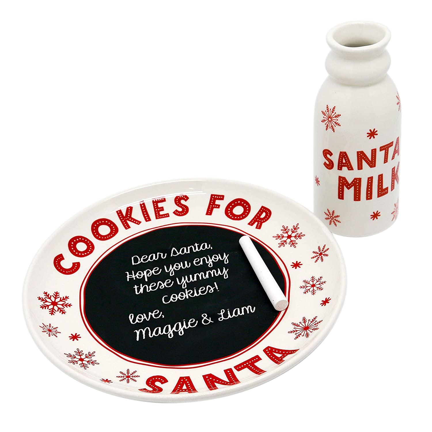 Personalized Santa Cookie Set with Chalkboard Message - Perfect Gift ...