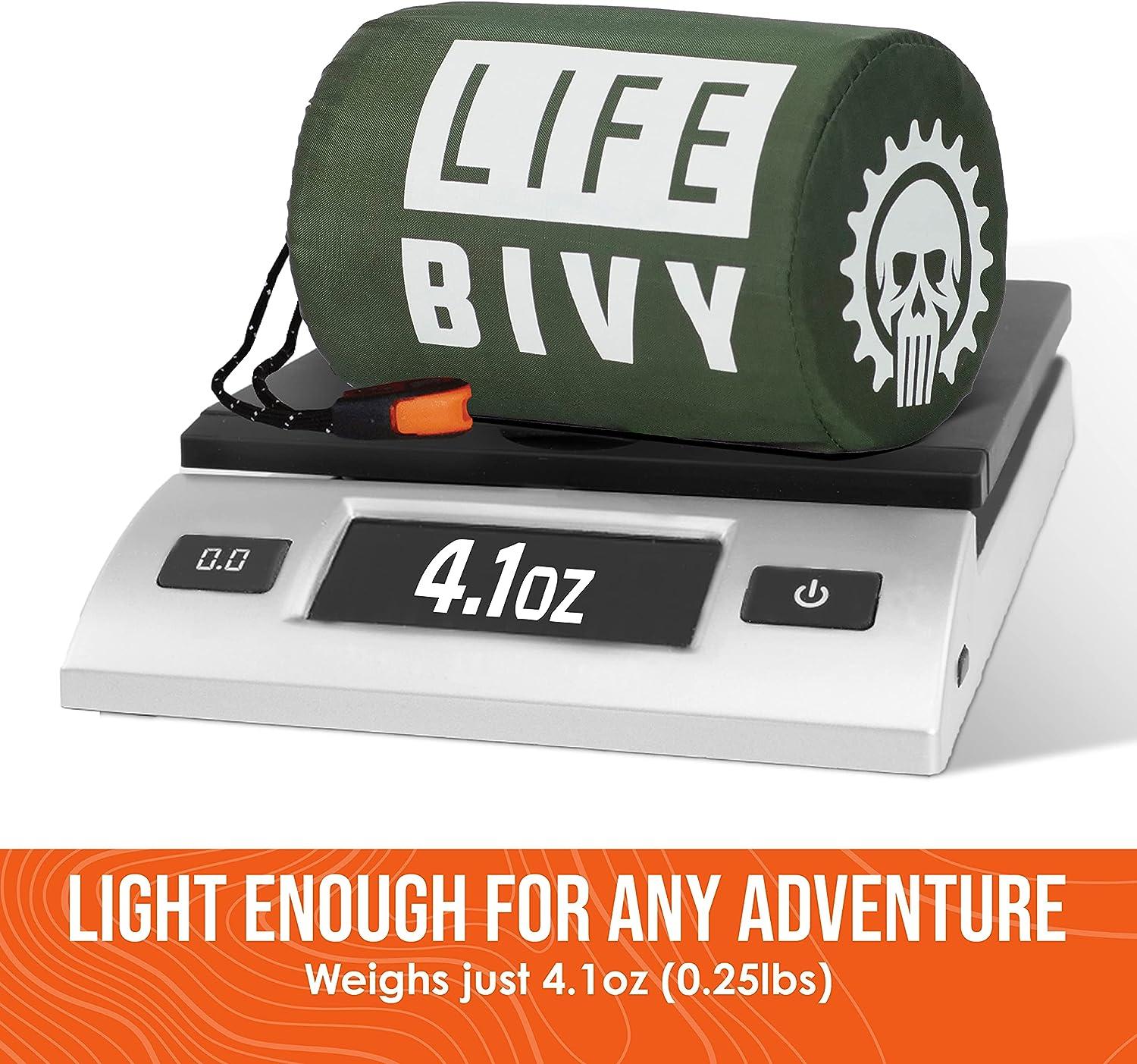 Go Time Gear Life Bivy Emergency Thermal Sleeping Bag - Green, 1 Pack ...