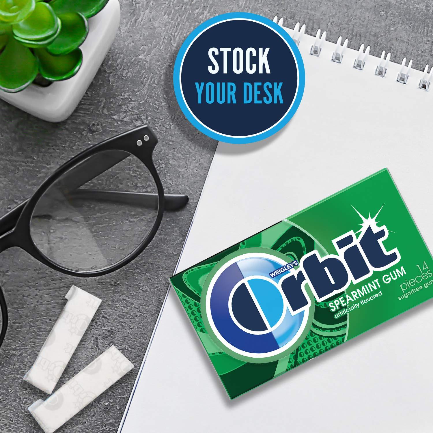 ORBIT Spearmint Sugarfree Chewing Gum 14 Pieces, Pack of 12 | Buy Now ...