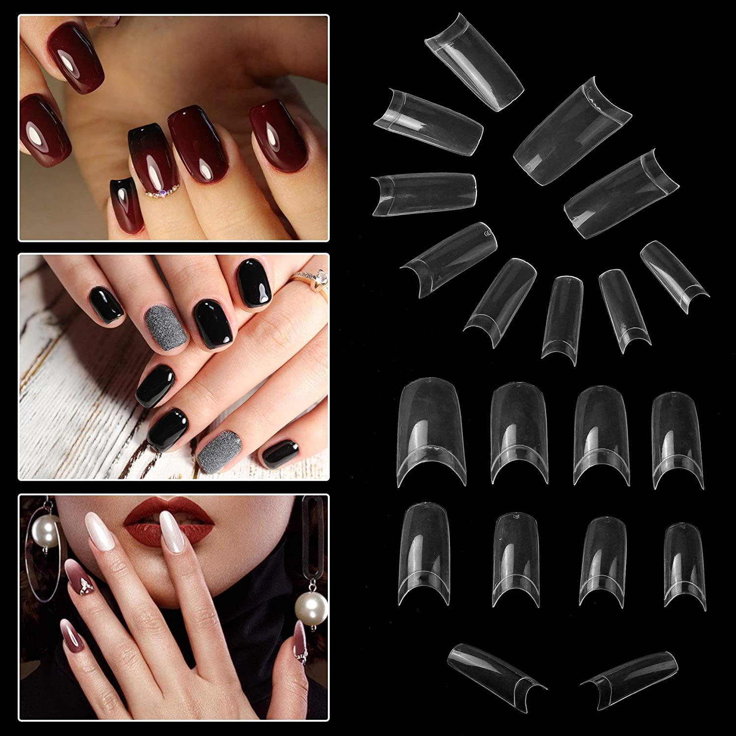 Natural Color Acrylic Nails