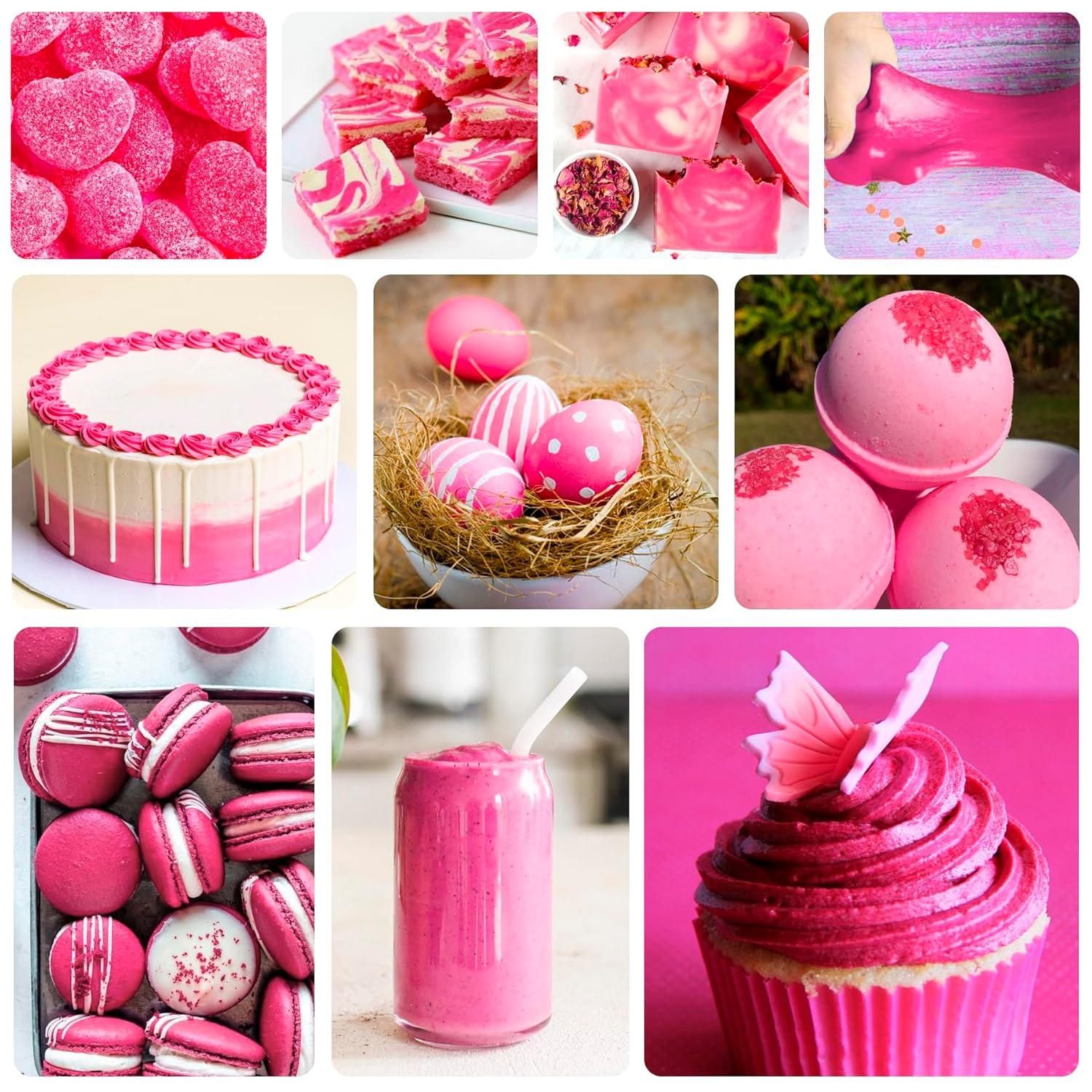 Premium Sugar-Free Pink Food Coloring - 160ml Liquid Concentrate for ...