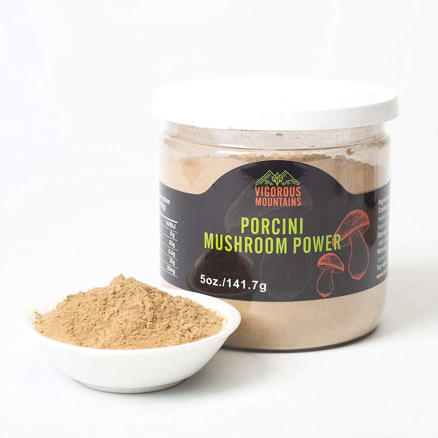 Dried Porcini Mushroom Powder - 5 oz | Vigorous Mountains | Premium ...