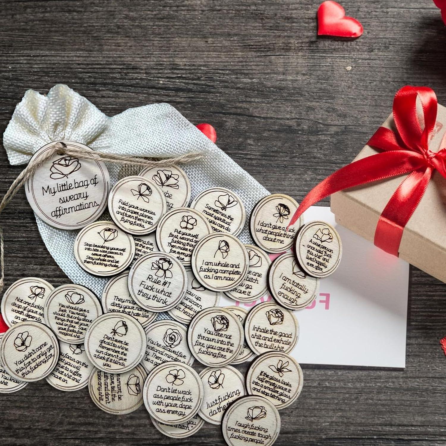 Wobblo Confirmation Card | Inspirational Round Token for Self-Courage ...