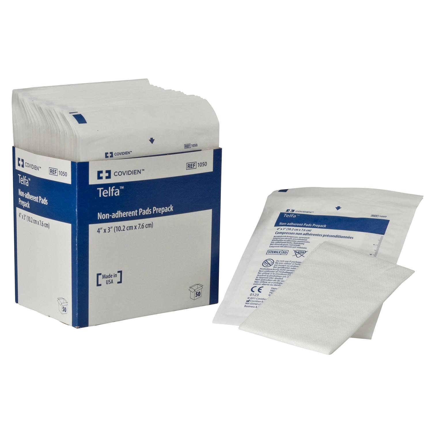 Kendall/Covidien Telfa Non-Adherent Dressing 3x4 (Box of 50) - Medical ...