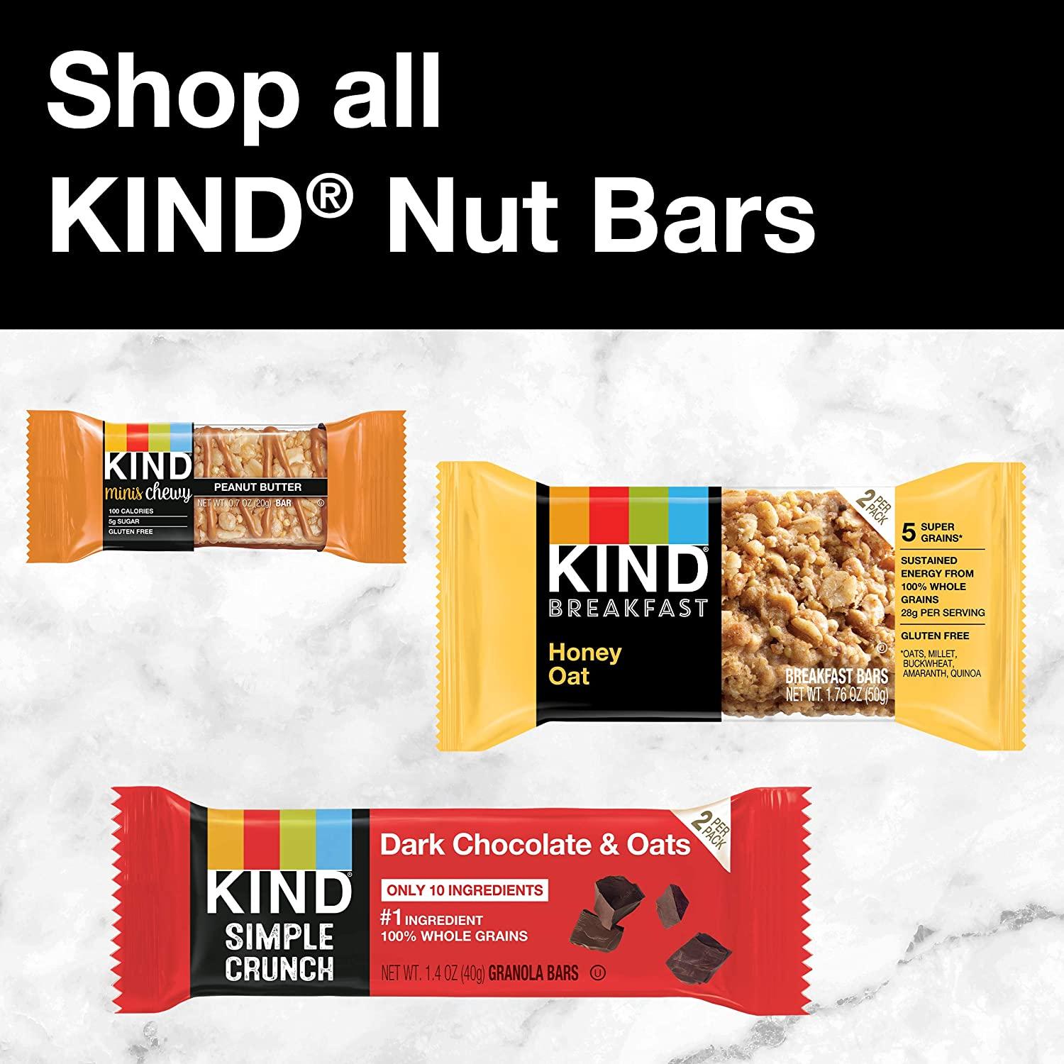 Kind Healthy Grains Bars Peanut Butter Dark Chocolate 1.2 oz - 5 Count ...