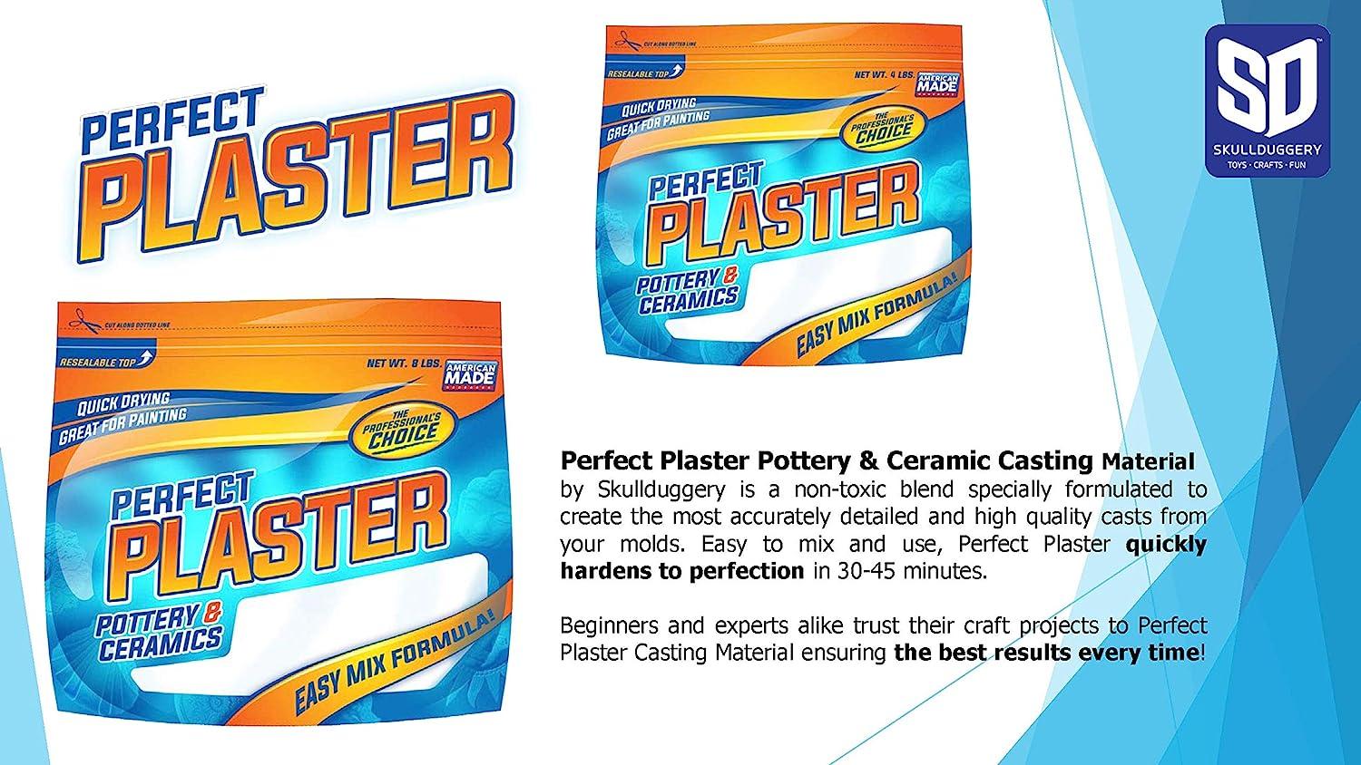 8 lb Perfect Plaster Pottery & Ceramic Casting Material - High-Quality ...