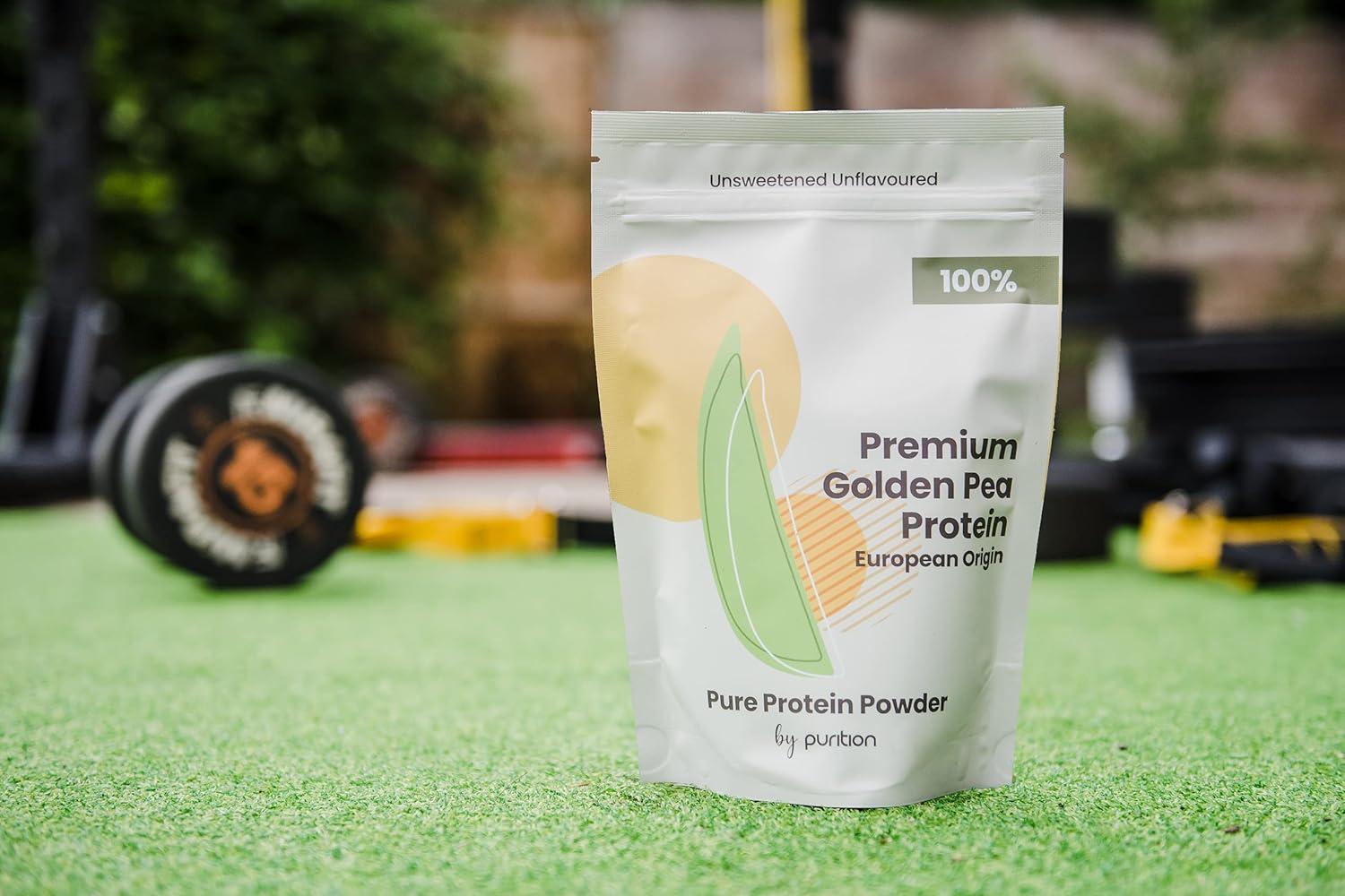 Purition Vegan Pea Protein Powder - European Origin, Gluten & Dairy ...