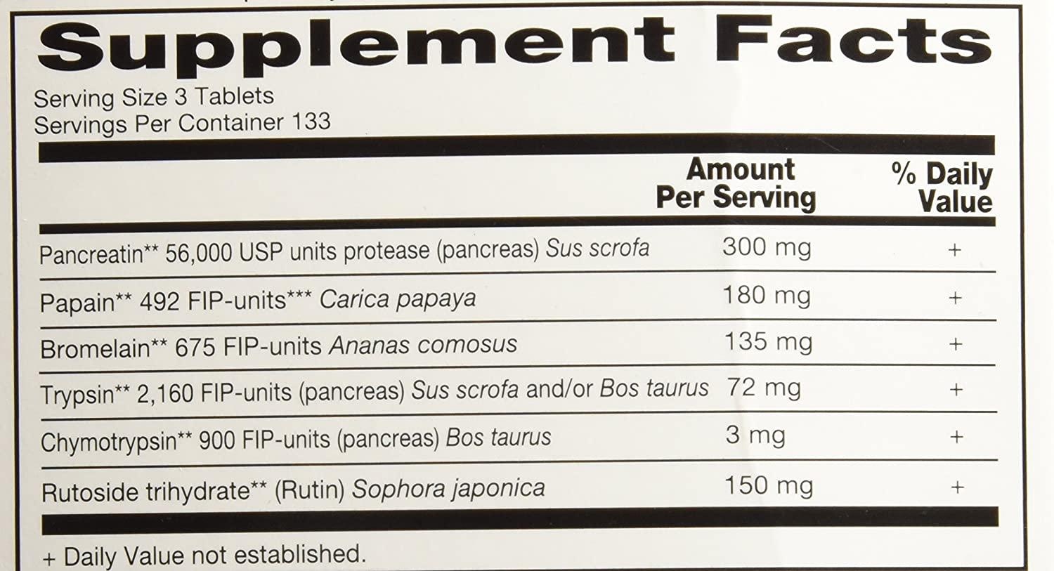 Wobenzym N Joint Health - 400 Enteric-Coated Tablets for Fast Relief ...