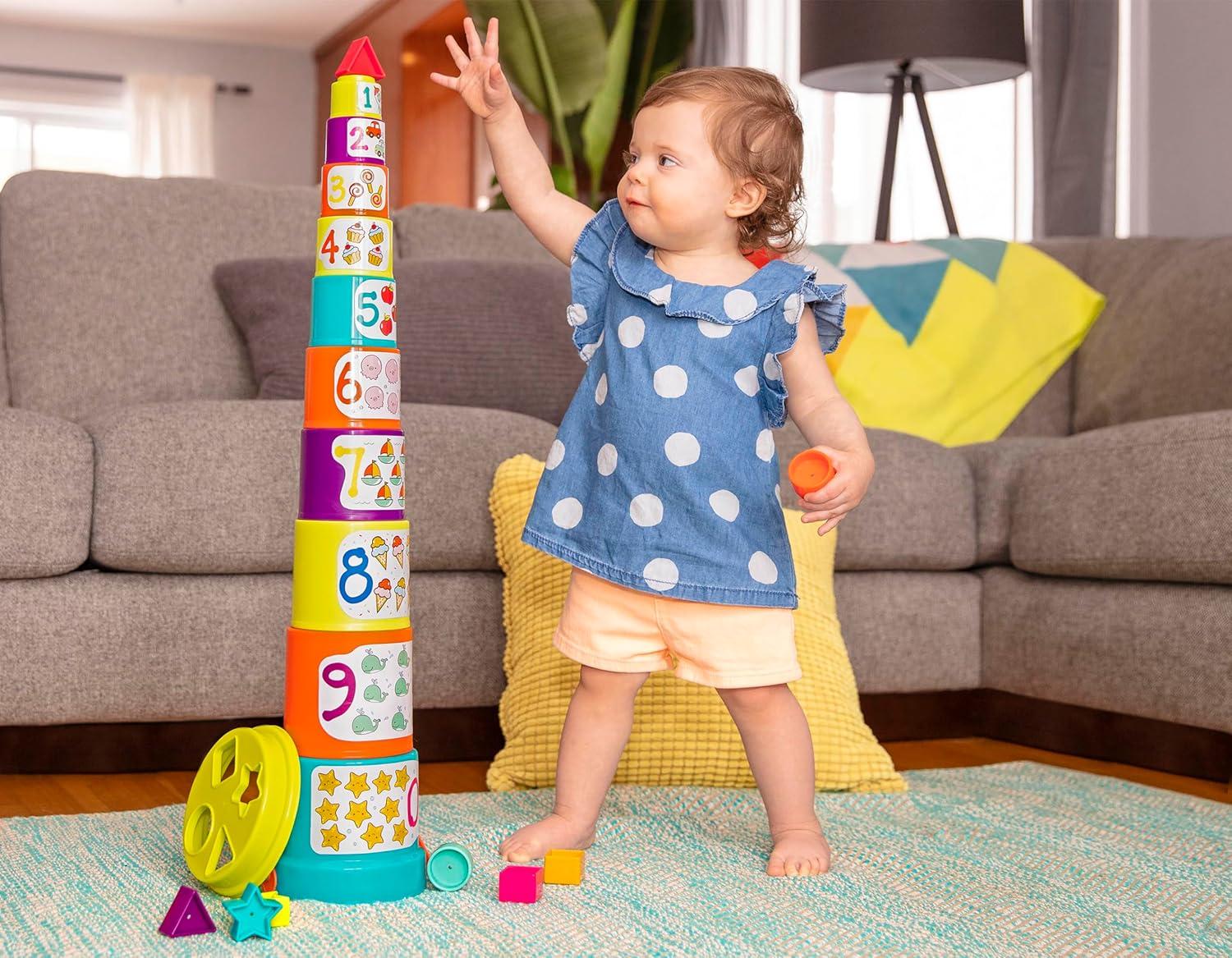 Batta Stacking Cups - Sorting & Learning Toy for Kids 18+ Months | 19 ...