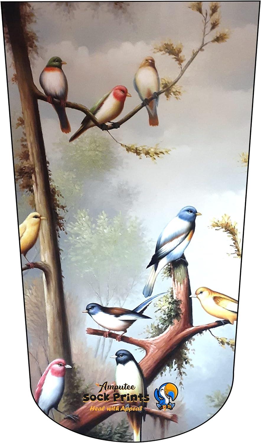 Heal with Appeal Amputee Stump Sock Birds on Branches V1 3Ply ...
