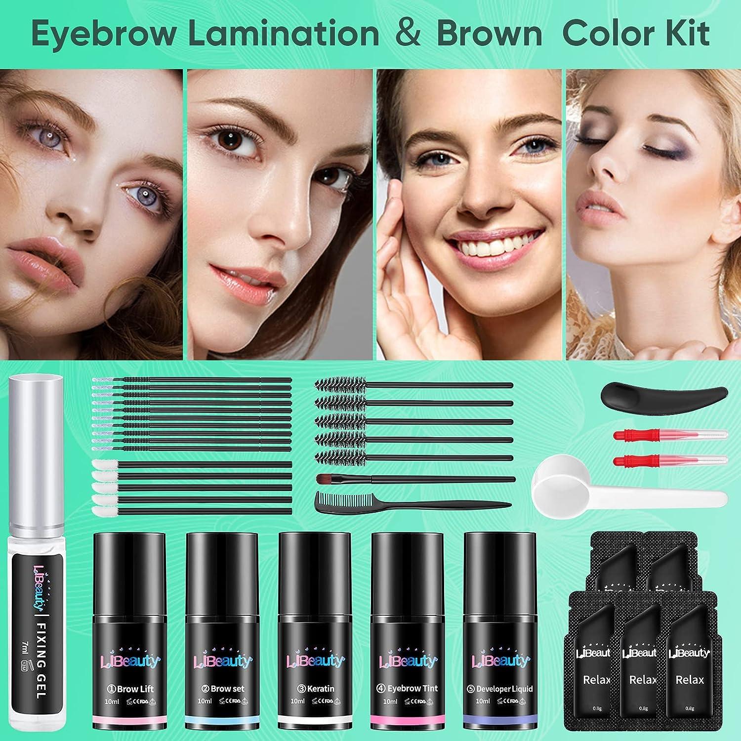 Libeauty Brow Lamination and Color Kit - DIY Eyebrow Perm & Color 2 in ...