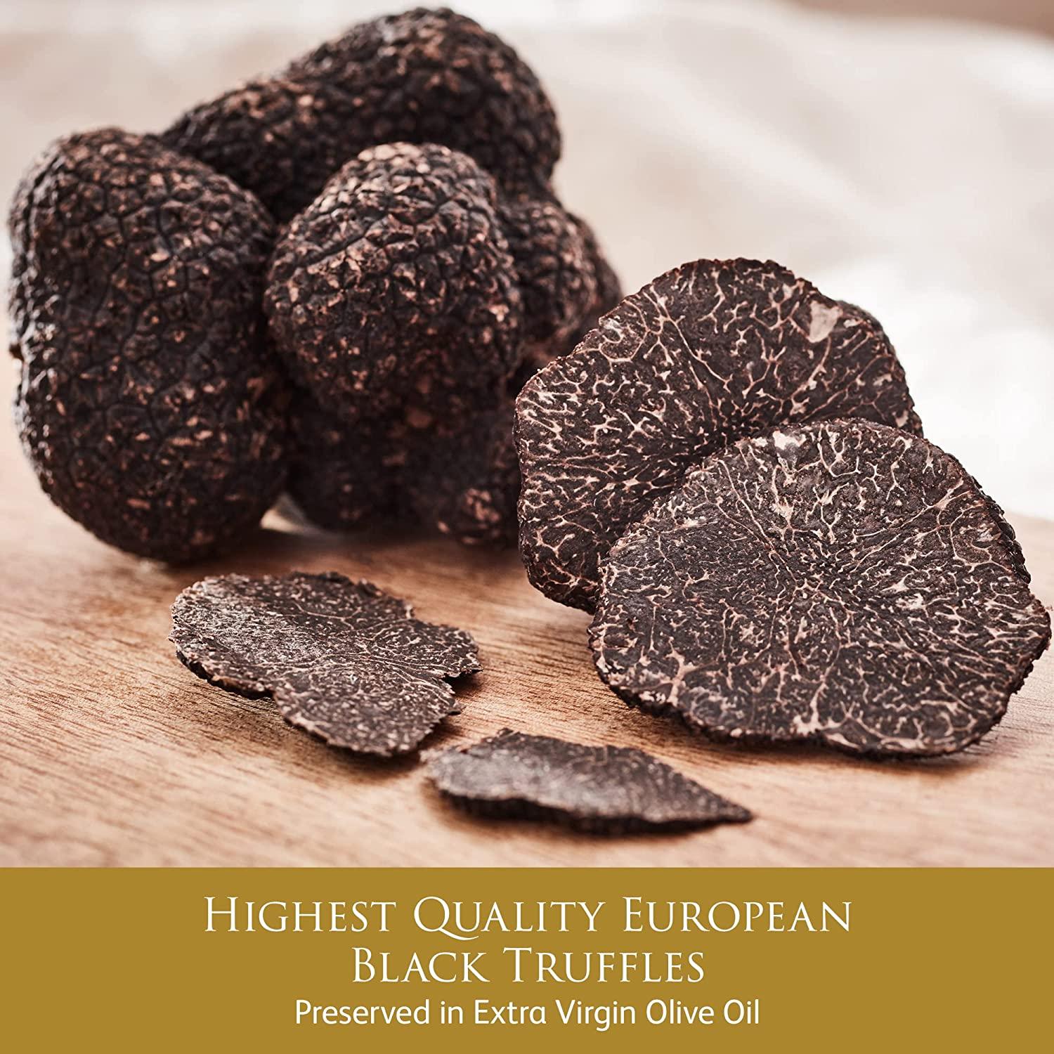 TruffleHunter Black Truffle Slices in Extra Virgin Olive Oil 1.74 Oz ...