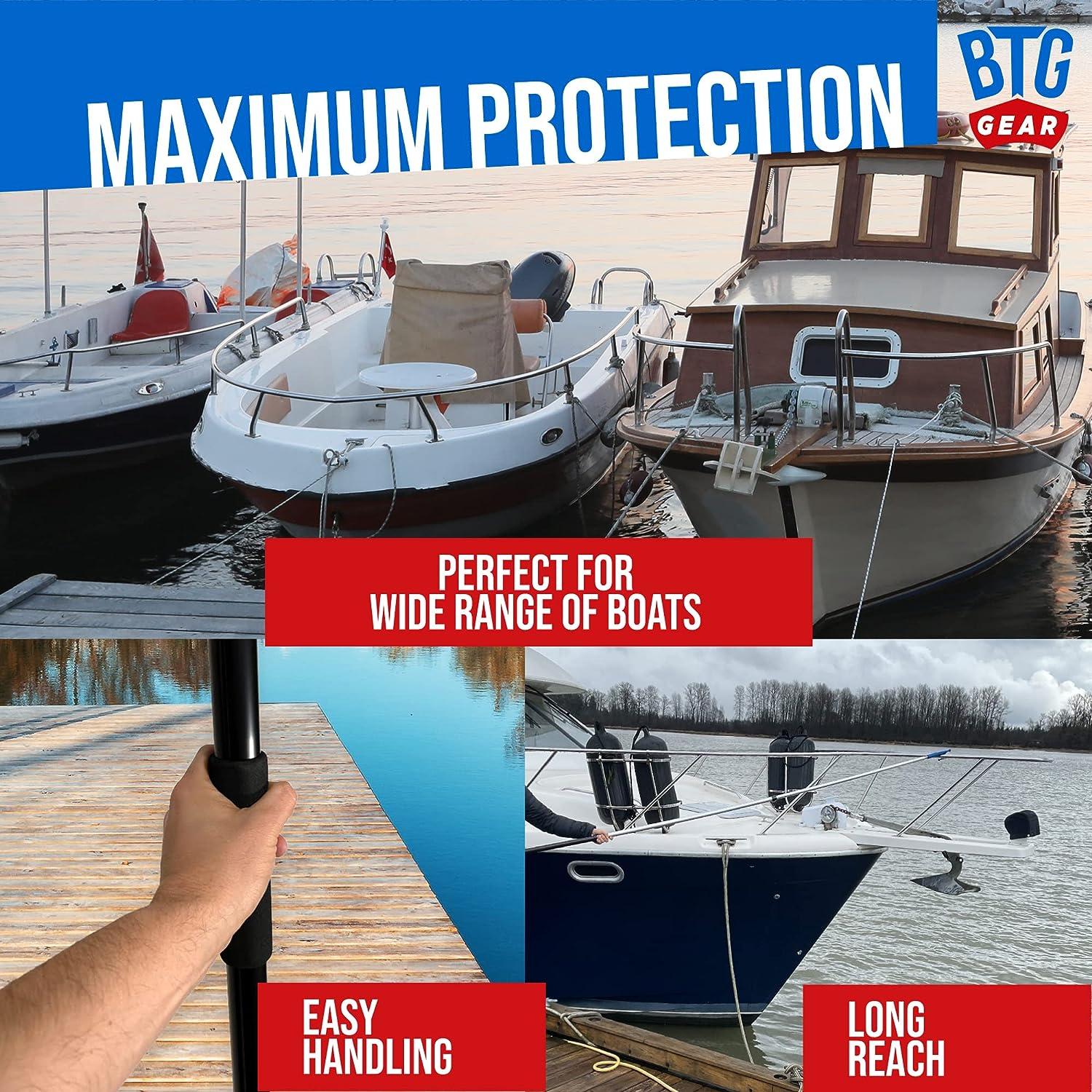 BTG GEAR Marine-Grade Telescoping Boat Pole | 5' to 8.5' w/Removable ...