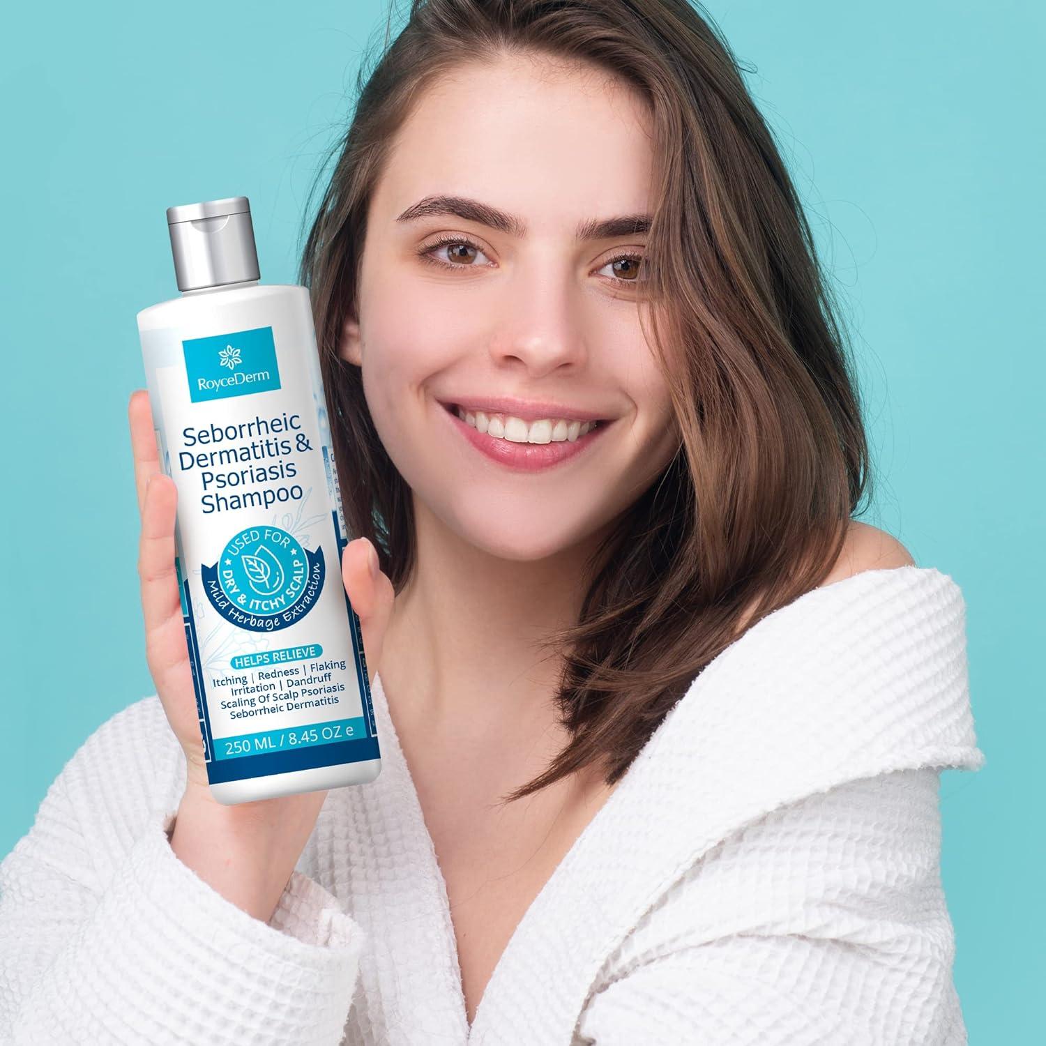 Roycederm Seborrheic Dermatitis Shampoo: Psoriasis, Dandruff, Folliculitis Treatment | Buy Now ...