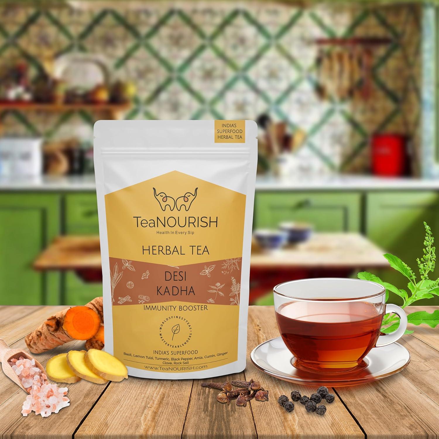 Teenourish Desi Kadha | Herbal Tea for Immunity | Authentic Indian ...