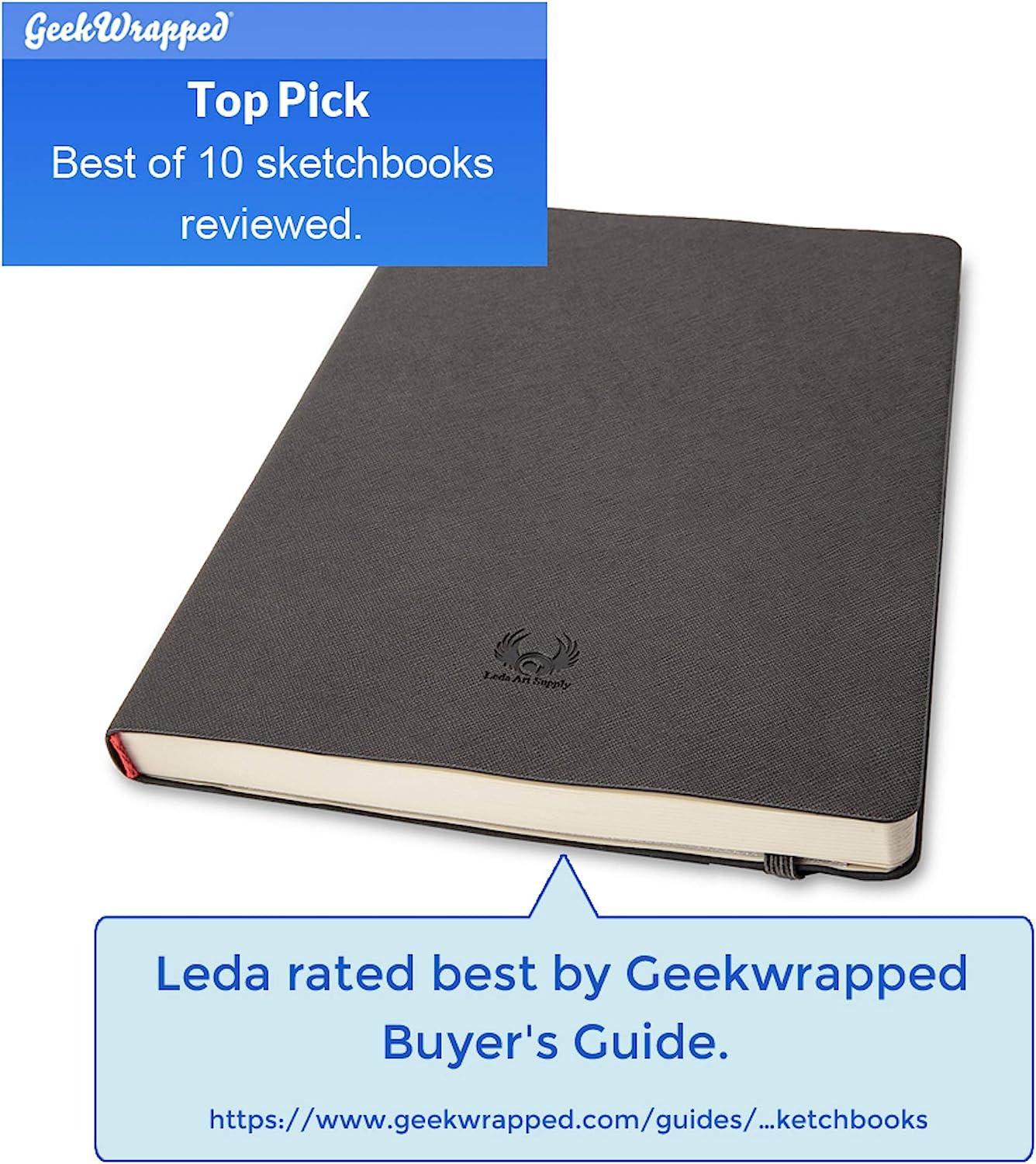 Leda Art Supply A5 Sketchbook - Lay Flat Softcover Sketch Book for Kids/Adults - 160 Pages ...