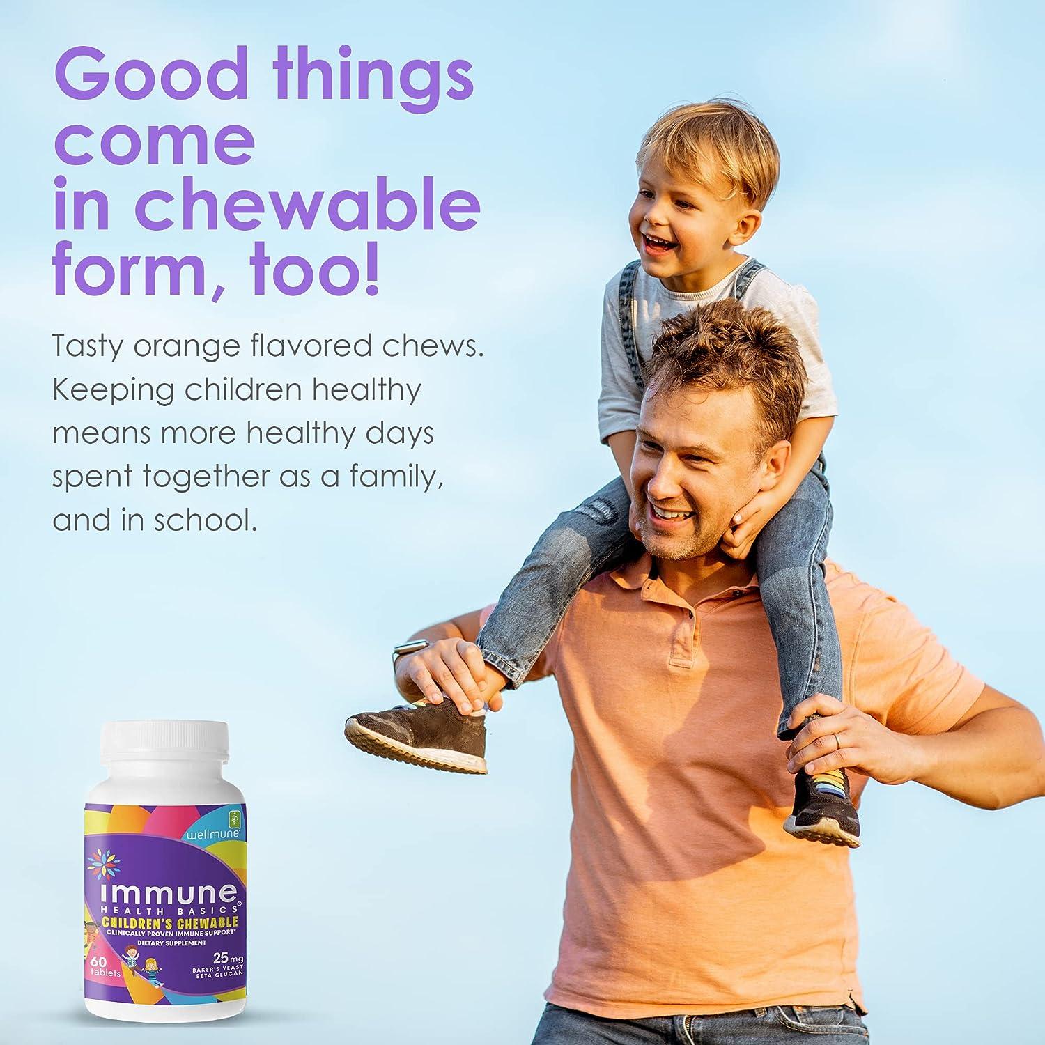 Children's Wellmune Chewable Tablets: Clinically Proven Immunity ...