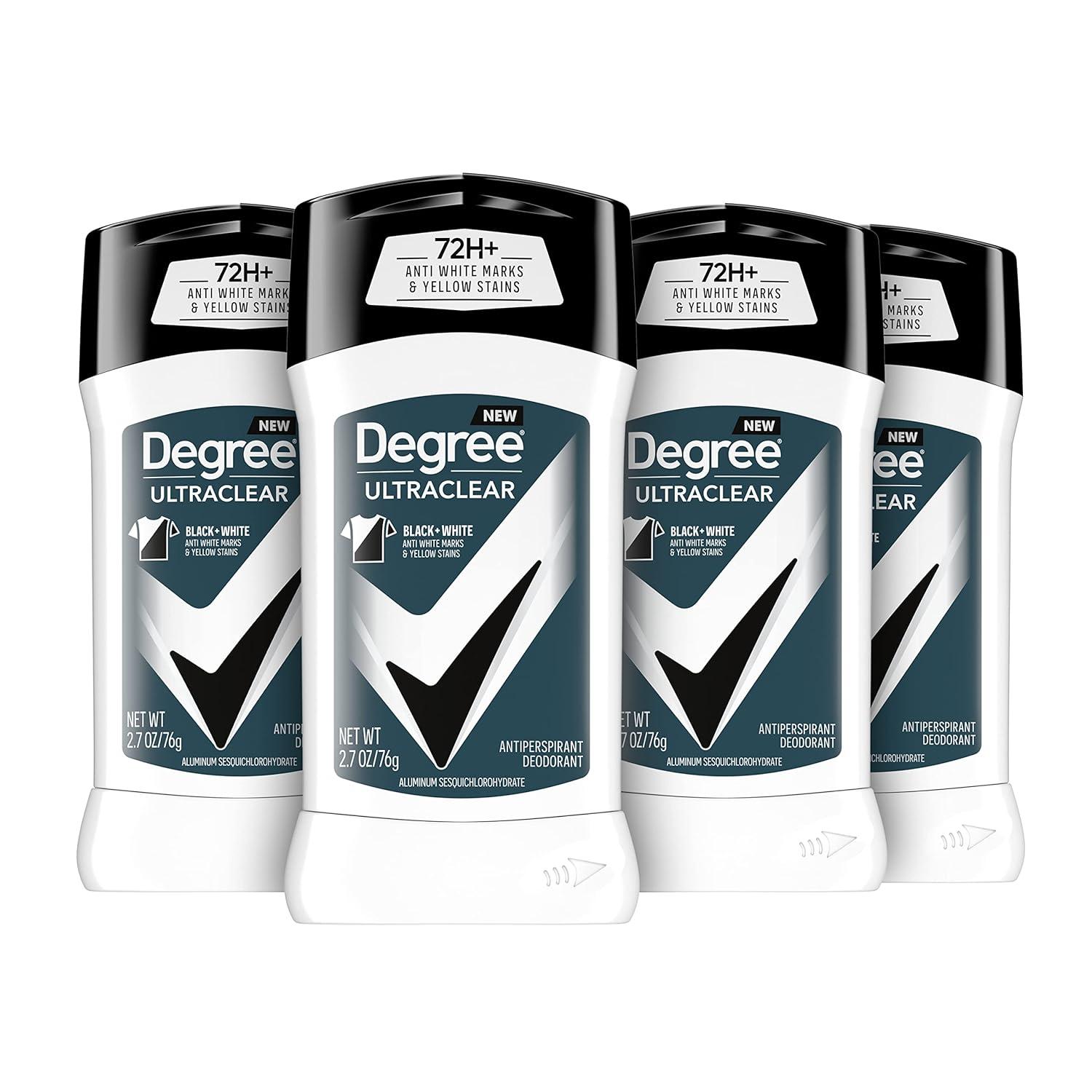 Degree Men Antiperspirant Deodorant Bundle with UltraClear Black ...