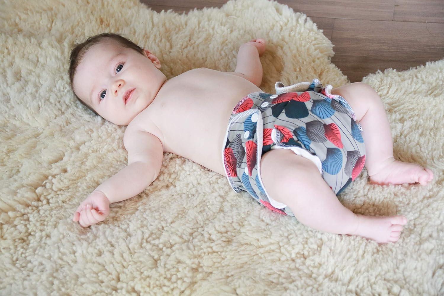 Shop Petit Lulu One Size Diaper (5-16 kg) - Snap Fasteners with ...